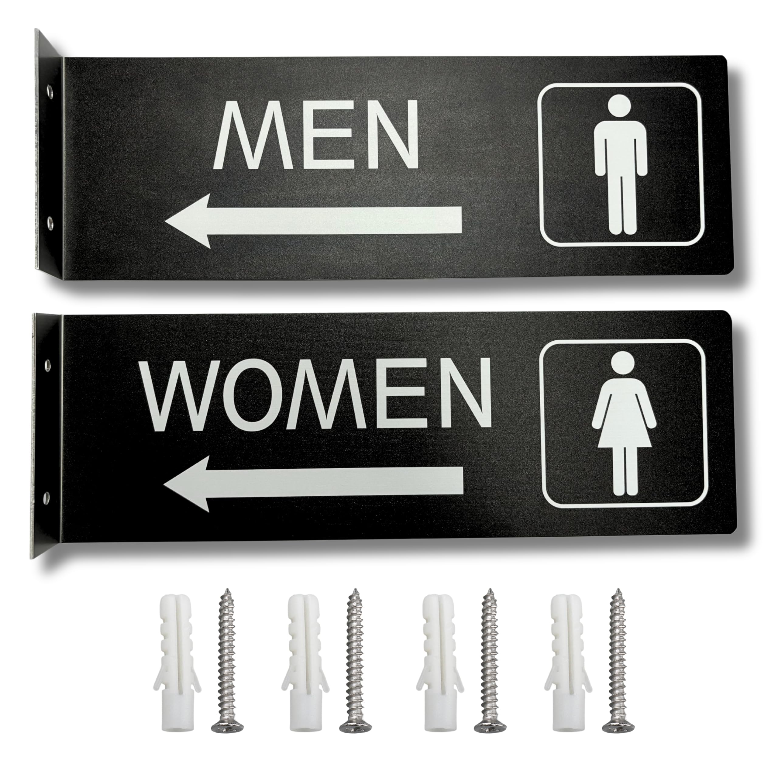 Amazon.com : JR-FAMILY Men's Women's Restroom Sign for Business with ...