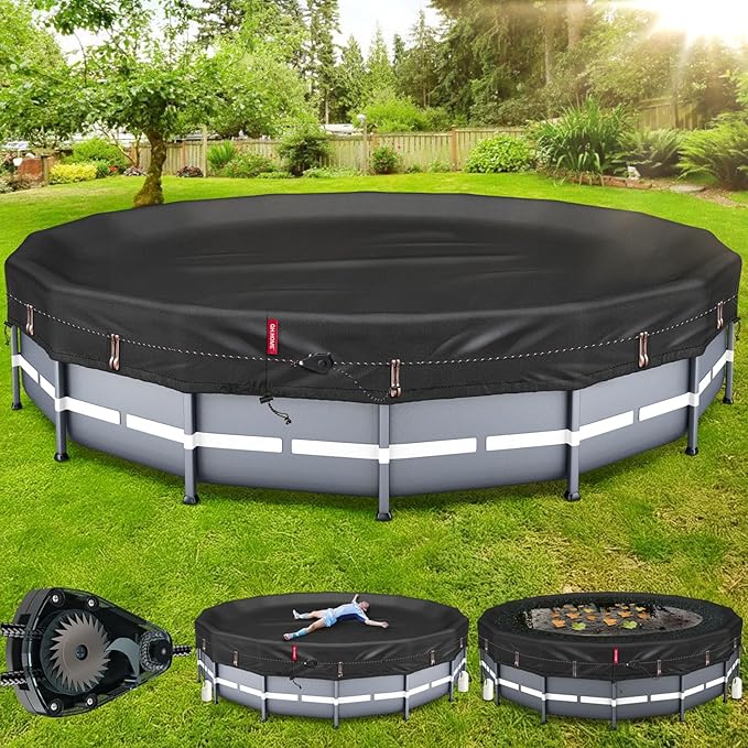 Amazon.com : QH.HOME [2025 Upgraded Ultimate Windproof] 24 Ft Round ...