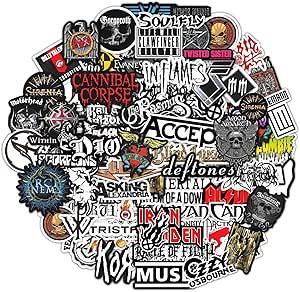 Amazon.com: BulbaCraft Legendary Rock Band Stickers – Heavy Metal ...