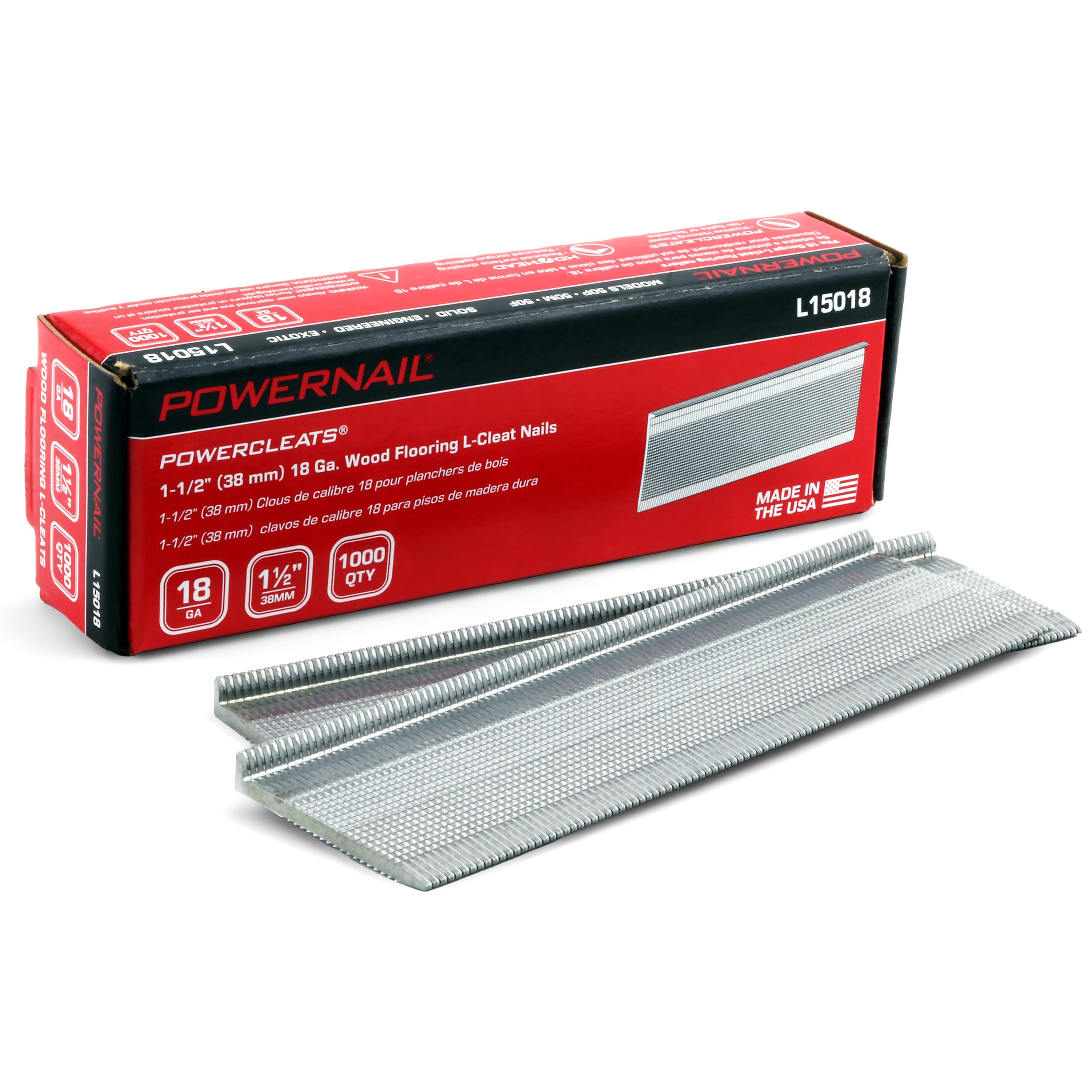 Snapklik.com : Powernail L15018 18 Gauge 1-1/2 Inch Length Flooring L ...