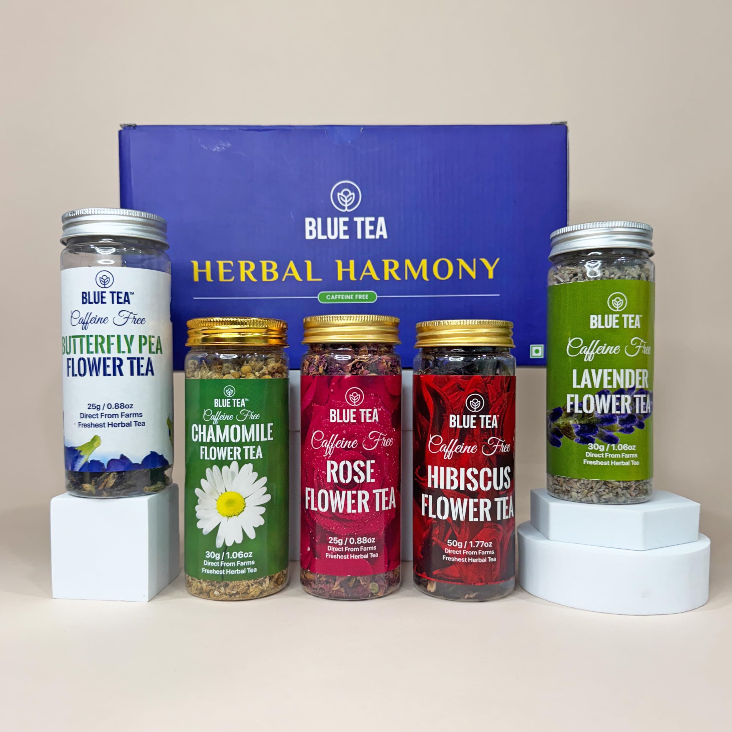 Amazon.com: BLUE TEA - Herbal Harmony Tea Loose Leaf (5 Flower Tea - 5. ...
