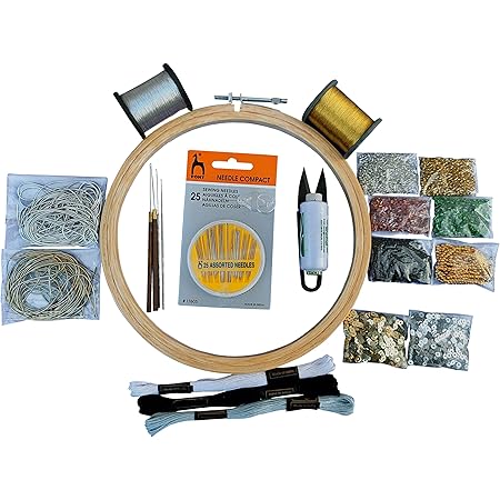 Bloom Fashions™ Aari Work Beginners Kit - with 18 Inch Aari Stand, Aari ...