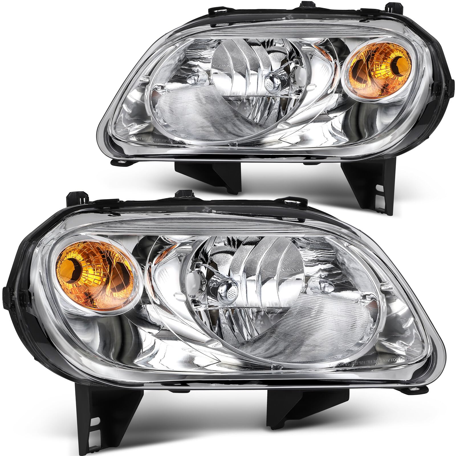 Amazon.com: LBRST Headlight Assembly for Chevrolet HHR 2006-2011 Chrome ...