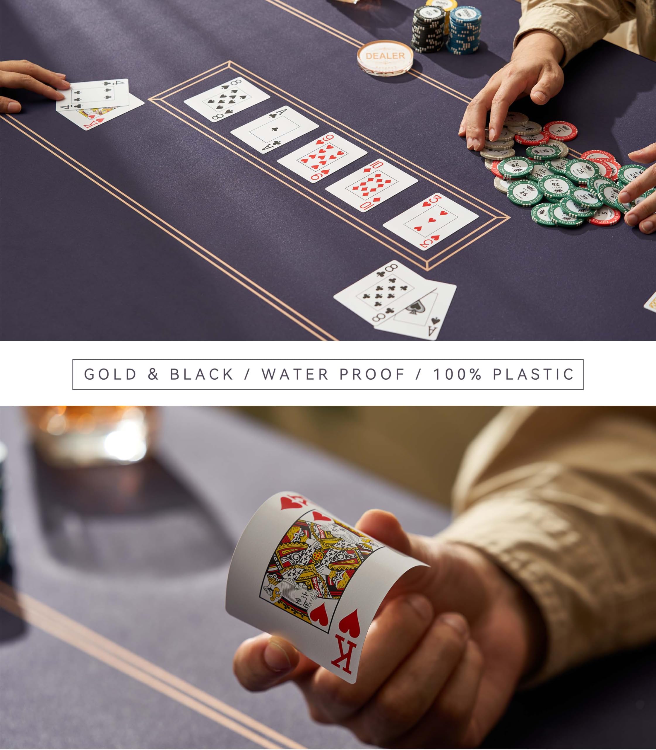 Casino Playing Cards HOMUS Poker Cut Cards, 20 Pack Multi-Color Set, 2. ...