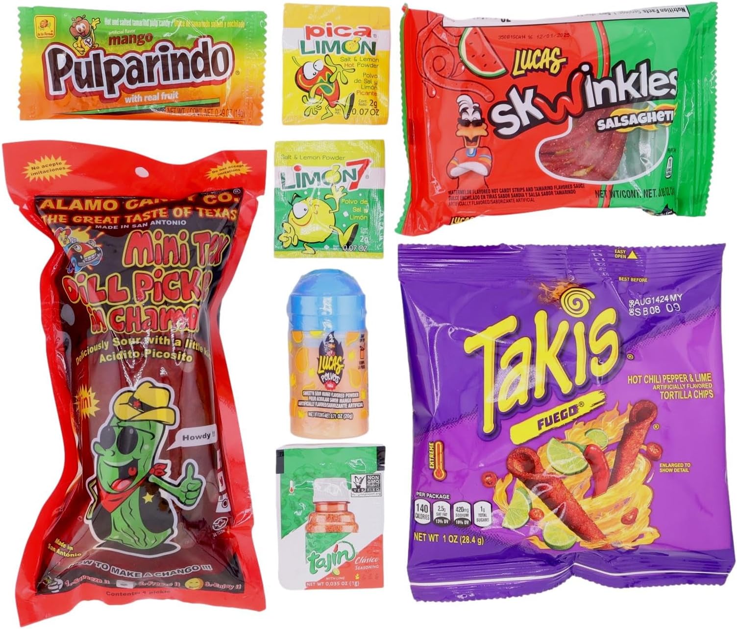 Amazon.com : Alamo Candy Big Tex Dill Pickle In Chamoy - Three Pickles ...