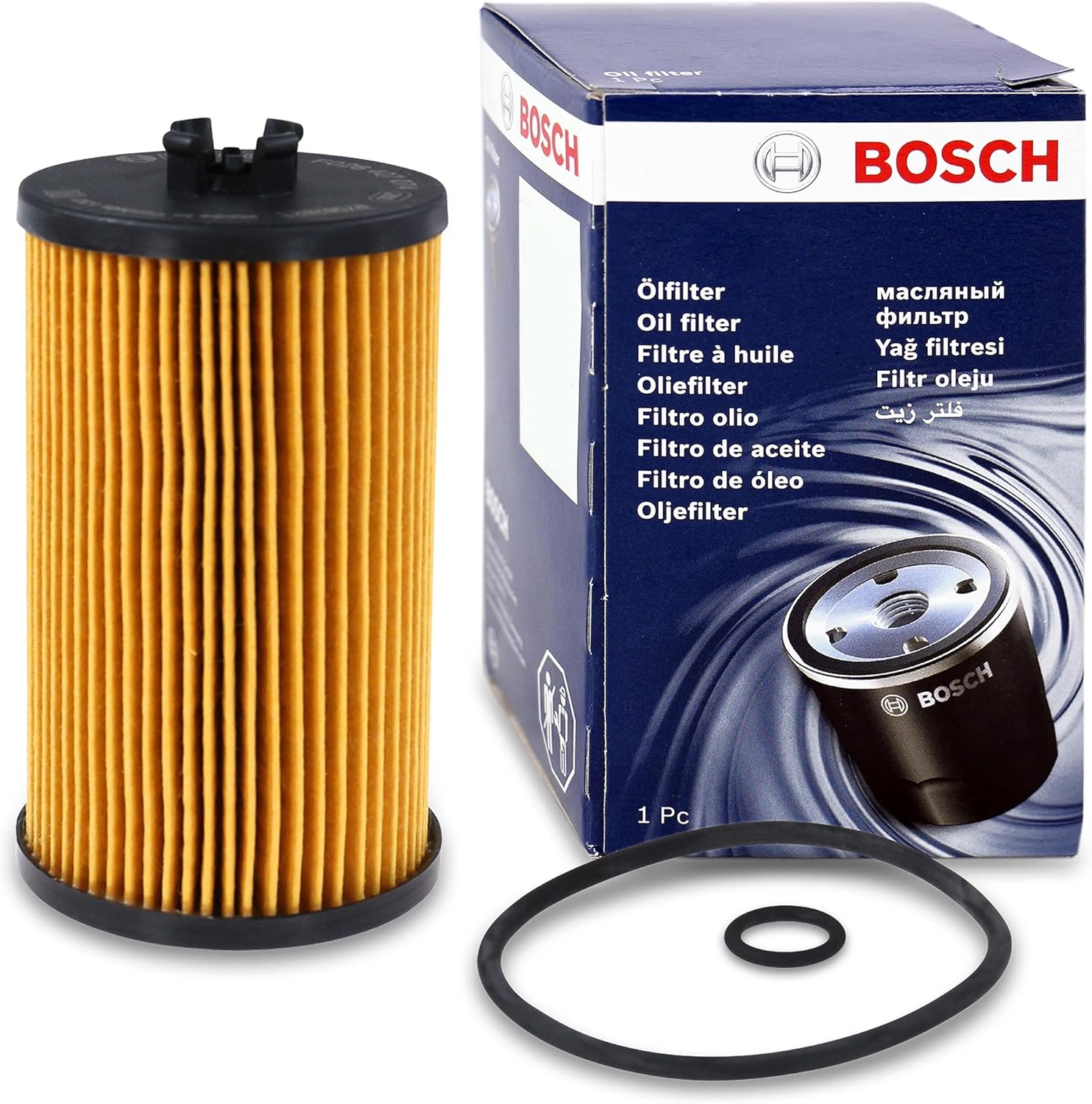 Bosch P7074 Car Oil Filter - Separates Soot and Metal Particles from ...