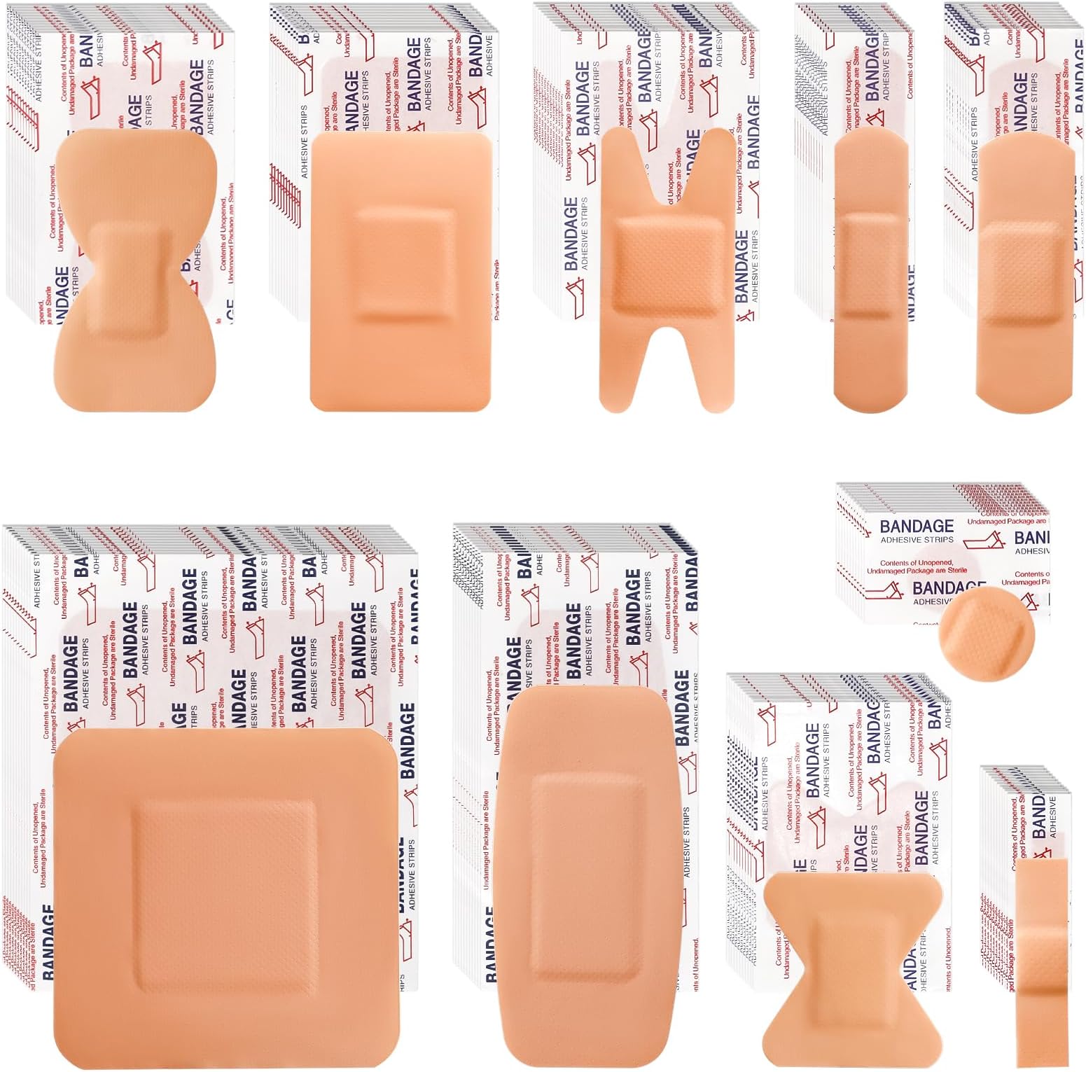 Amazon.com: Bandage Variety Pack - 800 Pcs Assorted, Large Adhesive ...