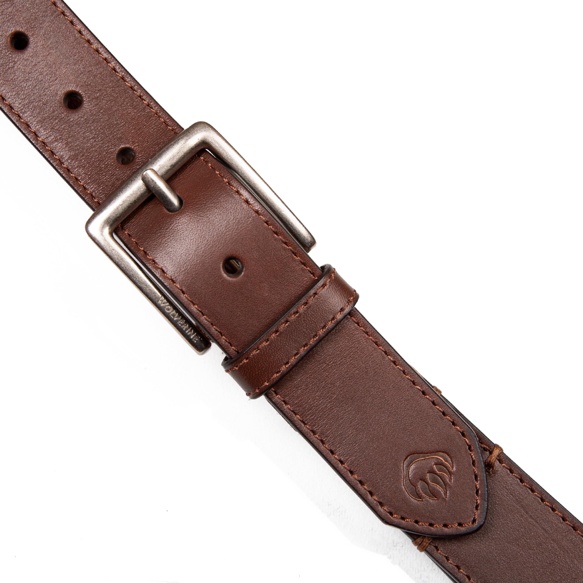 Snapklik.com : Wolverine Mens Flex Stretch Leather Belt Workwear Heavy ...