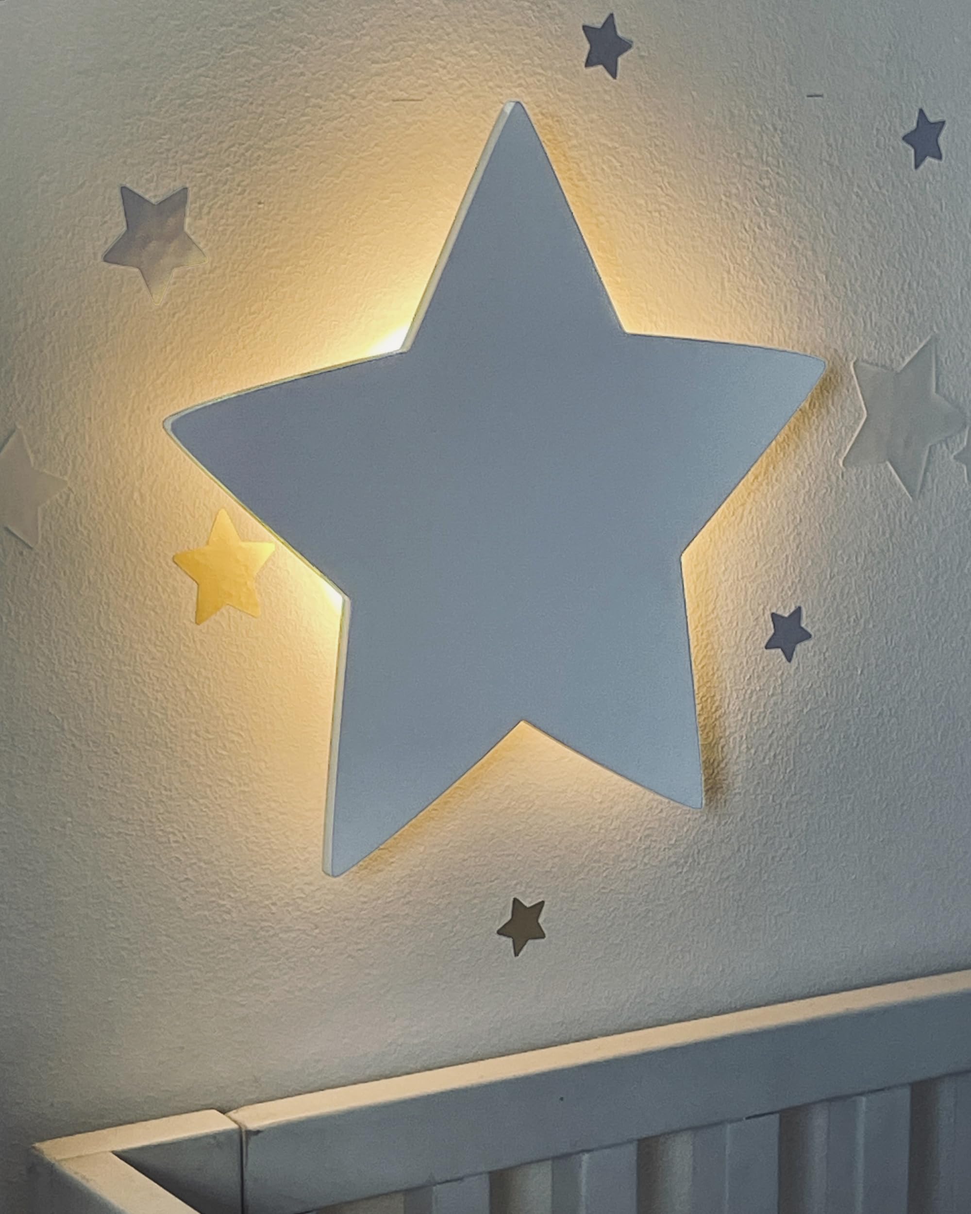 KALEOLI Nursery Night Light (Pack of 1) - Star Wall Light ...