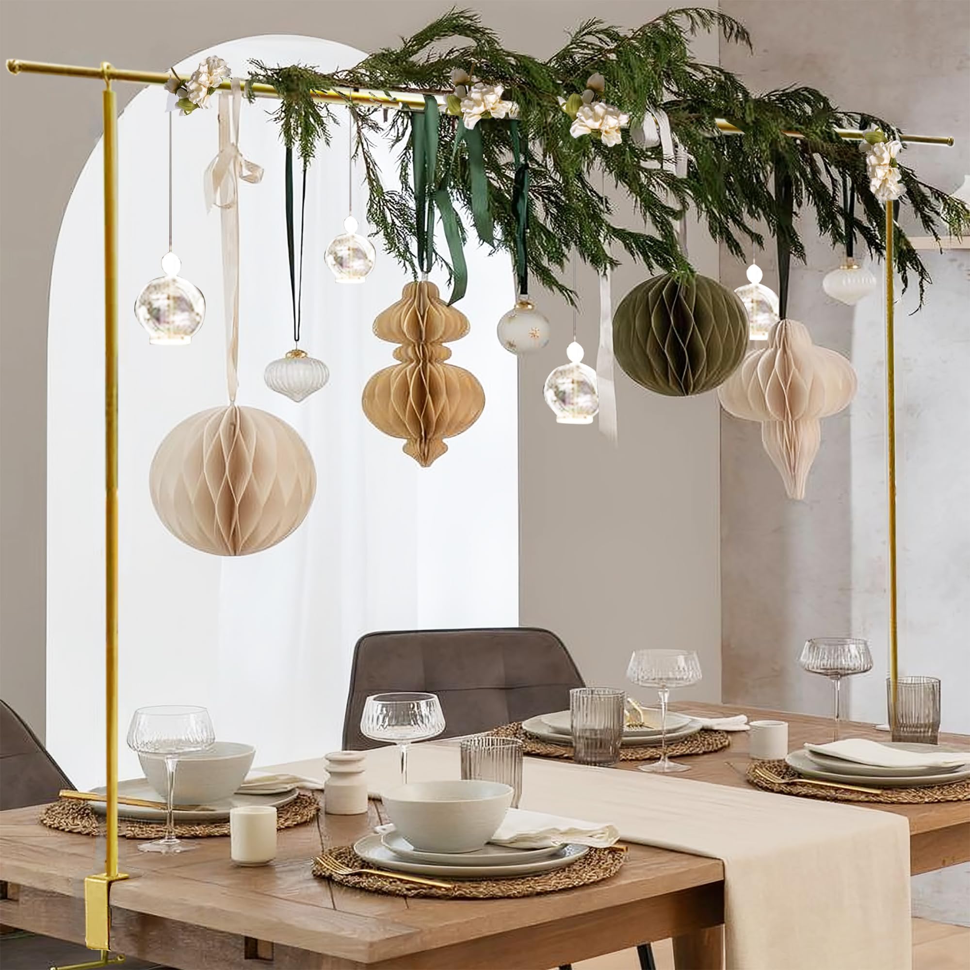 Amazon.com : Fomcet Set of 2 Over The Table Rod Stand with Clamps 13 ...