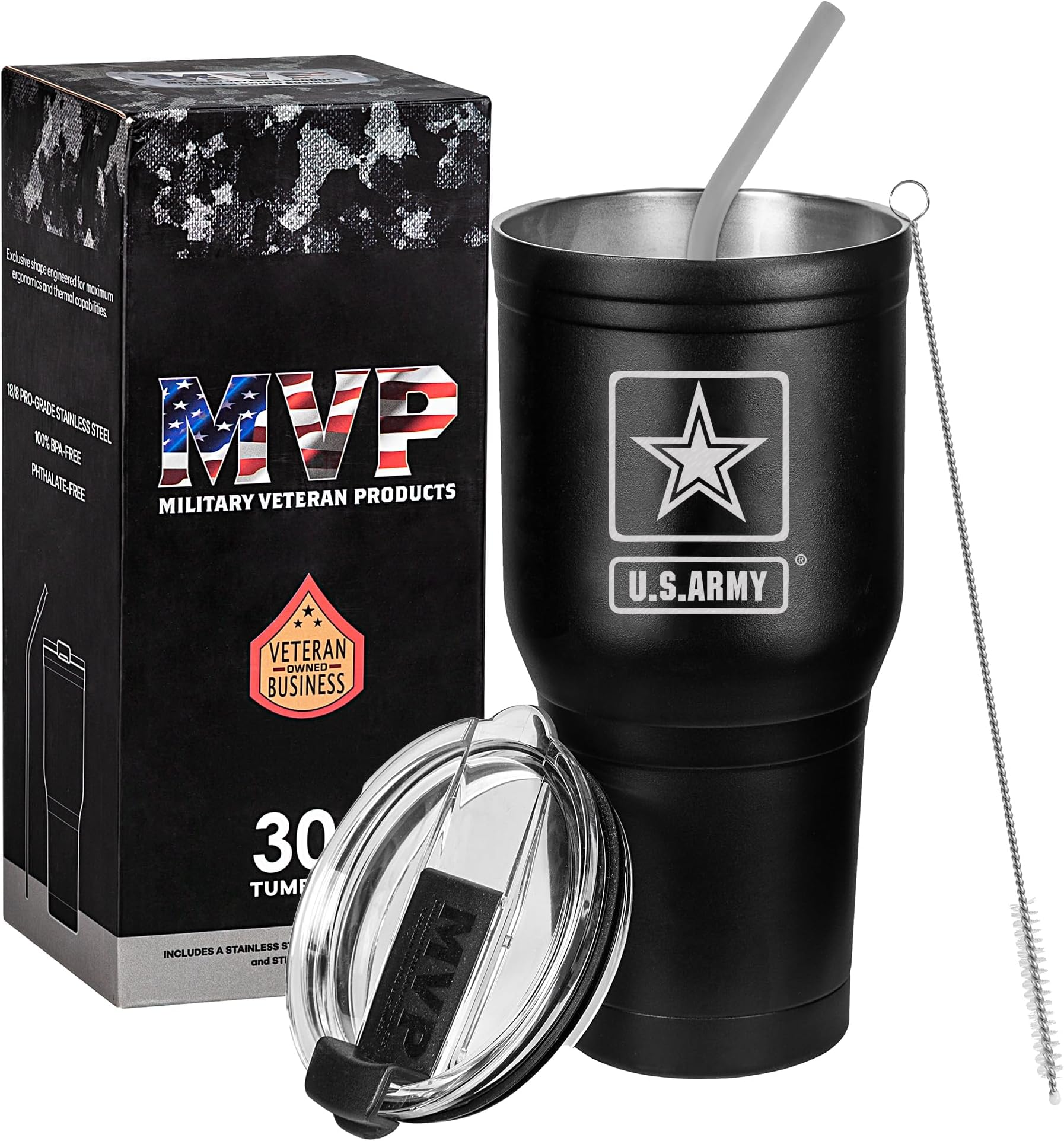 Amazon.com | CUBICER Army Travel Coffee Tumbler Us Navy Veteran ...