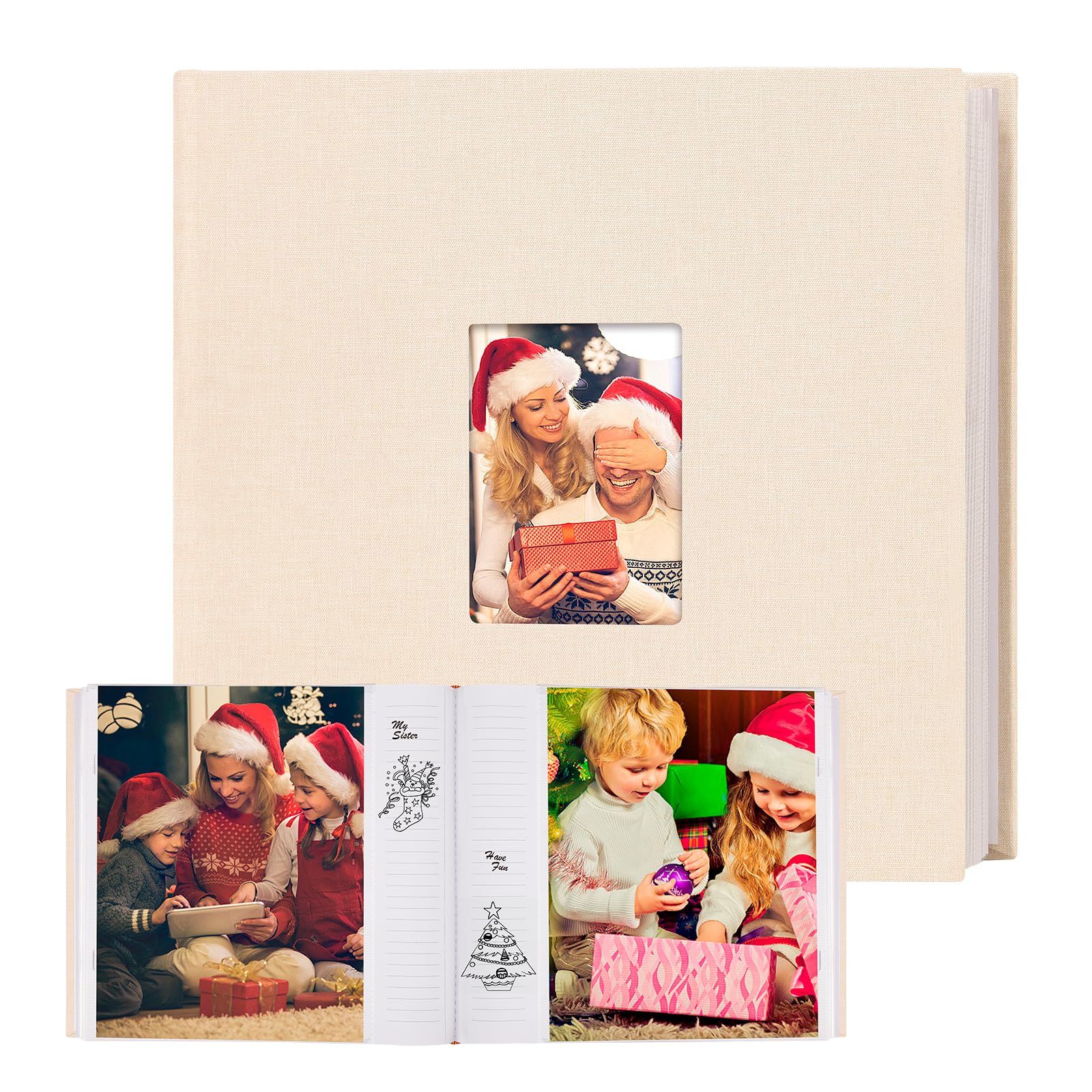 Amazon.com: Photo Album 8x10 100 Photos with Writing Space, 8x10 Photo ...