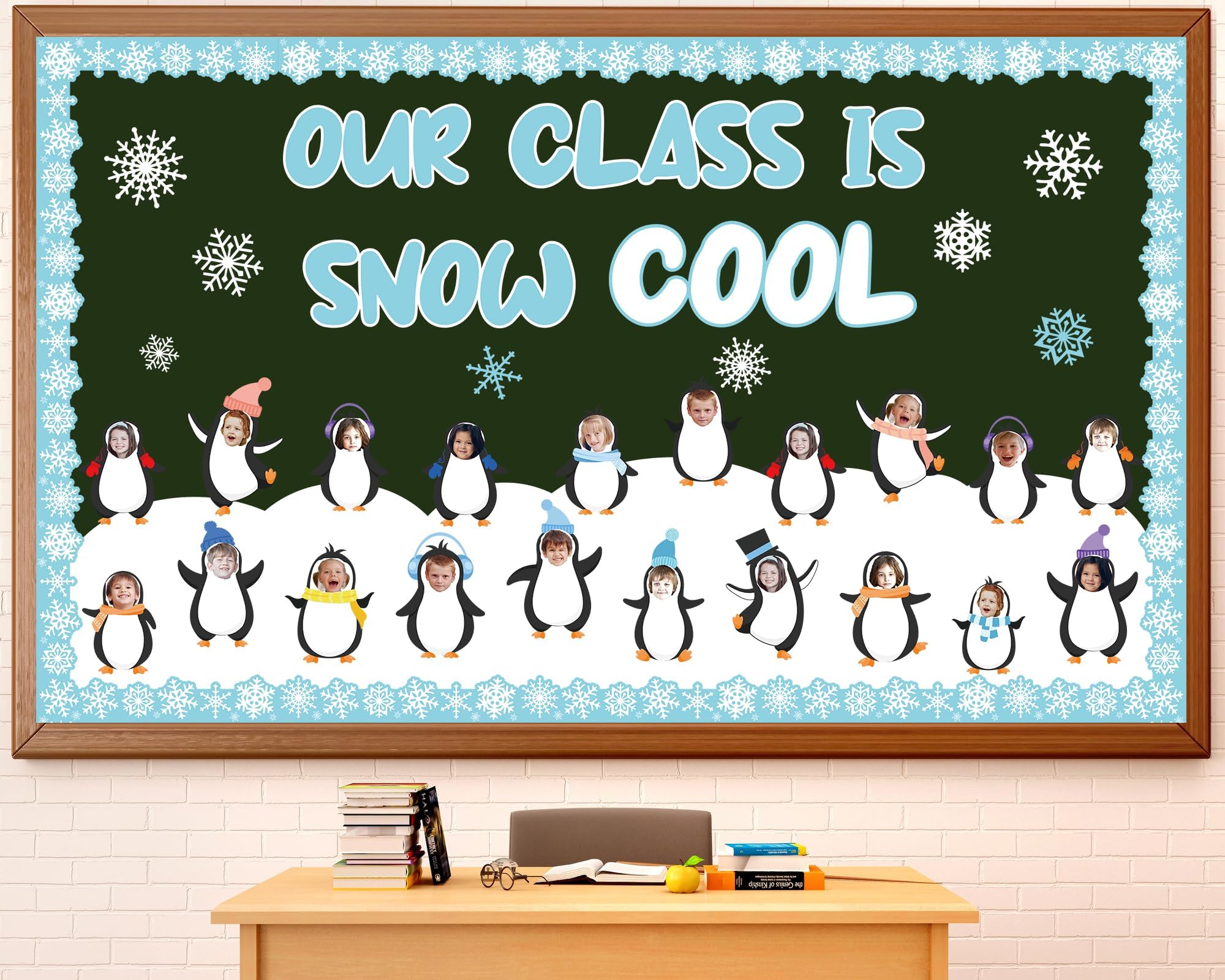 Amazon.com: Winter Bulletin Board Decorations Set Winter Bulletin Board ...