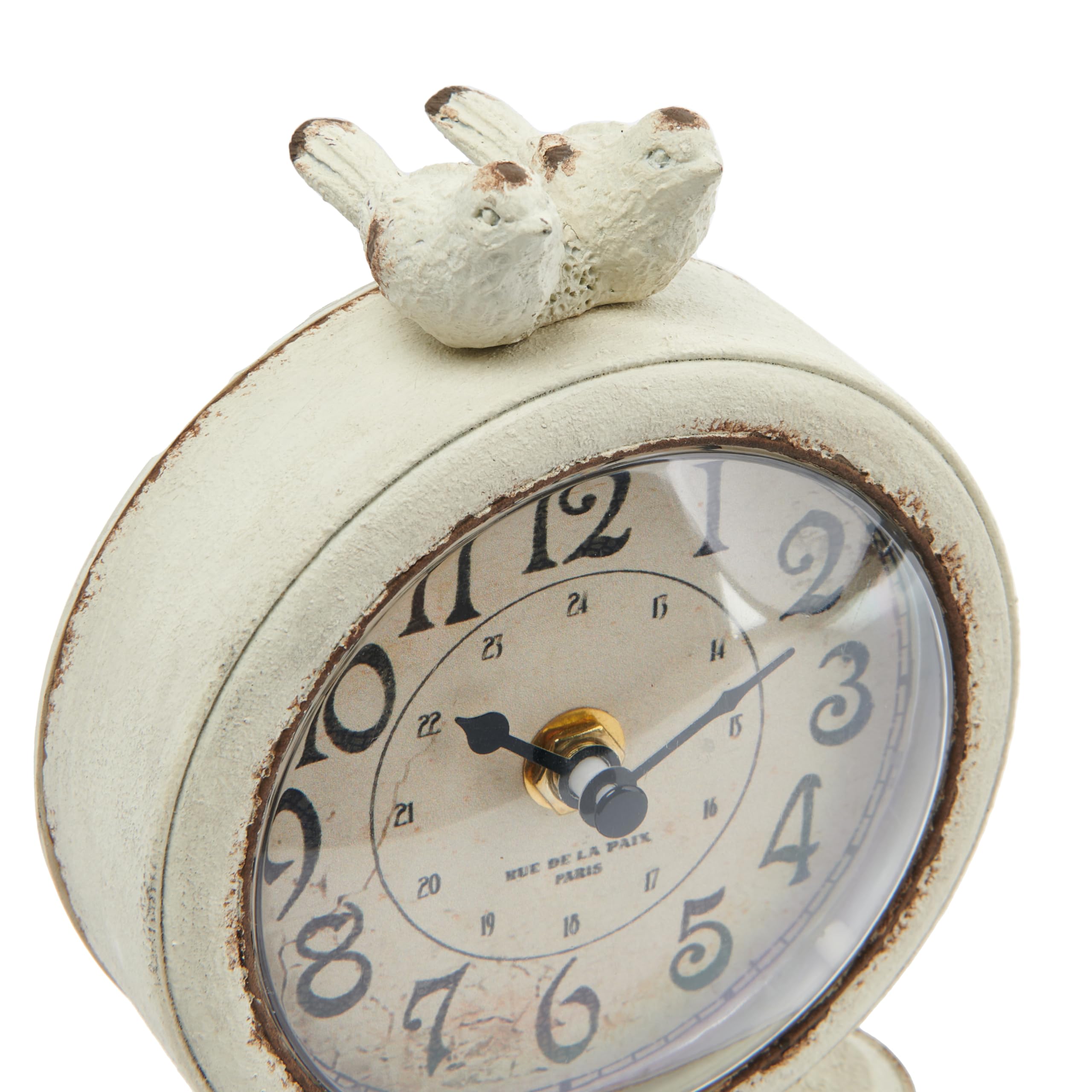 Table Clock Westclox Vintage Bird - Retro Metal Analog Timekeeper ...