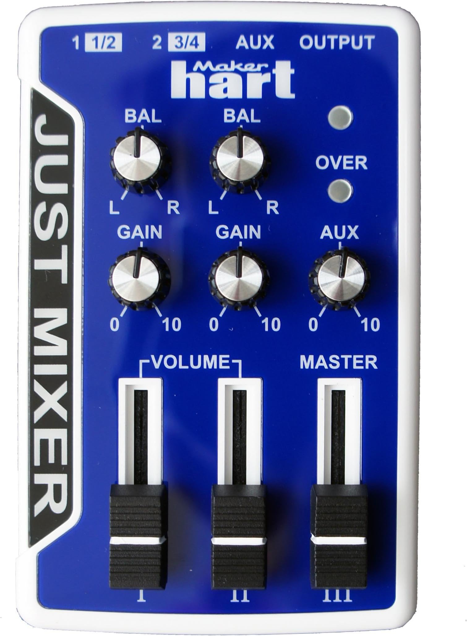JUST MIXER Audio/DJ Mixer - Battery/USB Powered Portable Pocket Audio ...