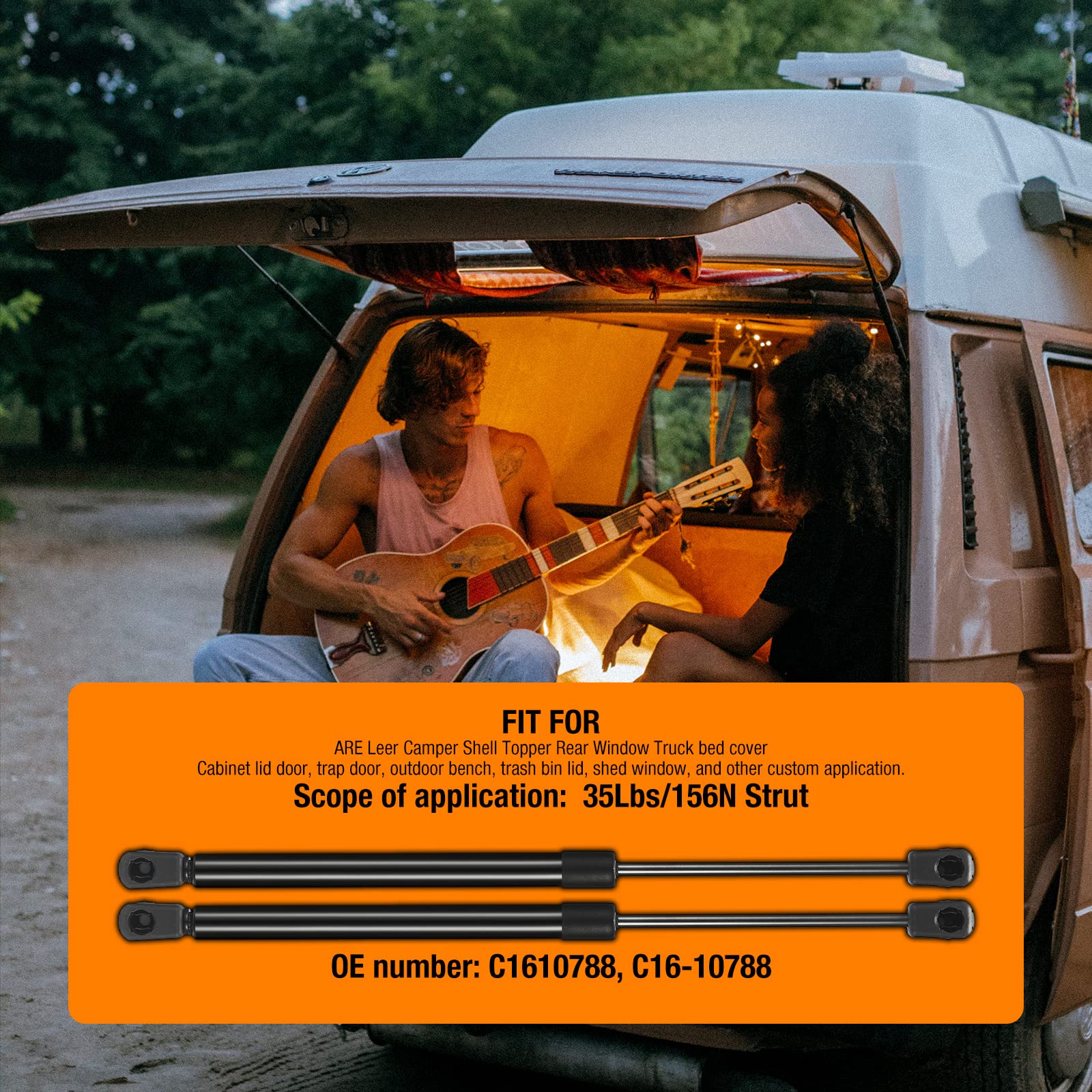 Snapklik.com : BDFHYK C16-10788 12 Inch 35Lbs/156NGas Struts Shocks For ...