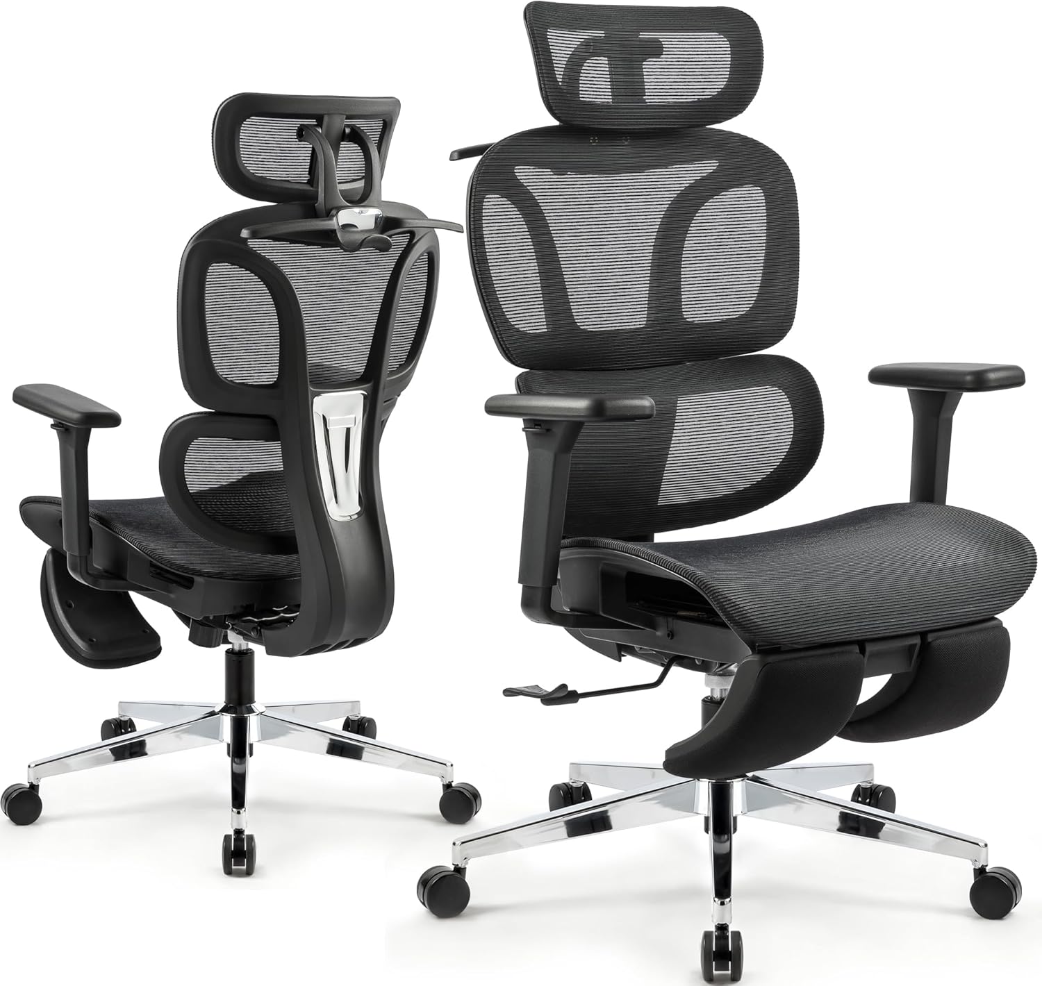 Amazon.com: Ergonomic Mesh Office Chair with Footrest, High Back ...