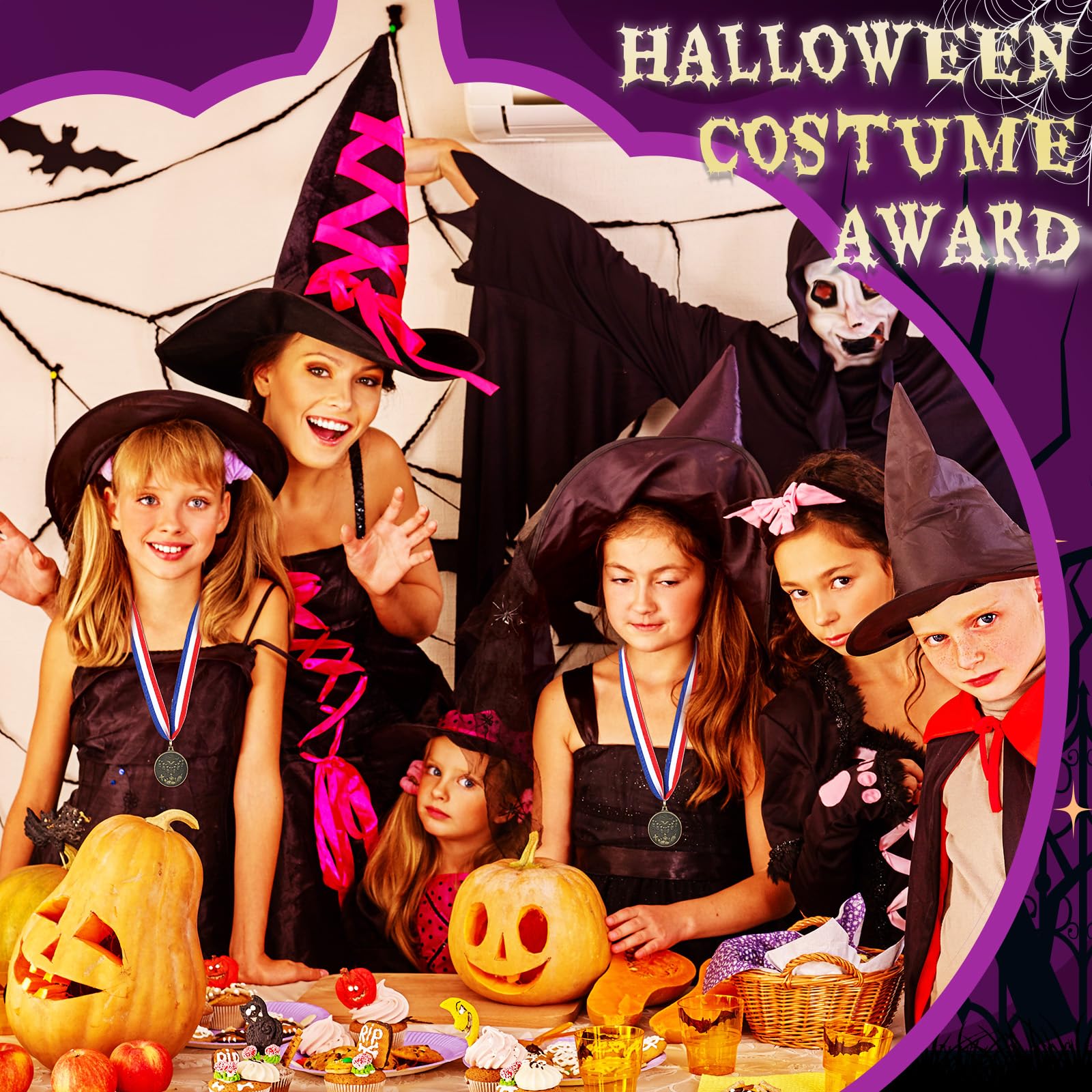 Snapklik.com : 12 Pcs Halloween Spooktacular Medals 2 Trophy Award ...
