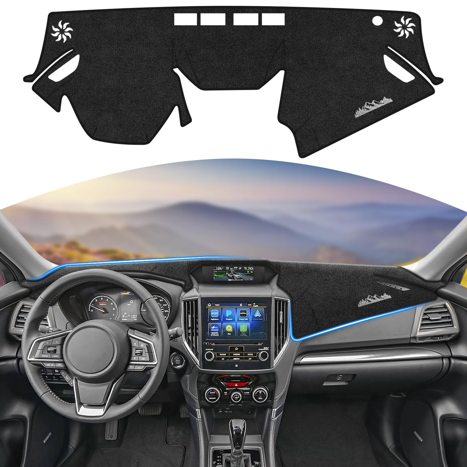 Amazon.com: YIZHUOMY Dashboard Cover for Subaru Forester 2019-2022 2023 ...