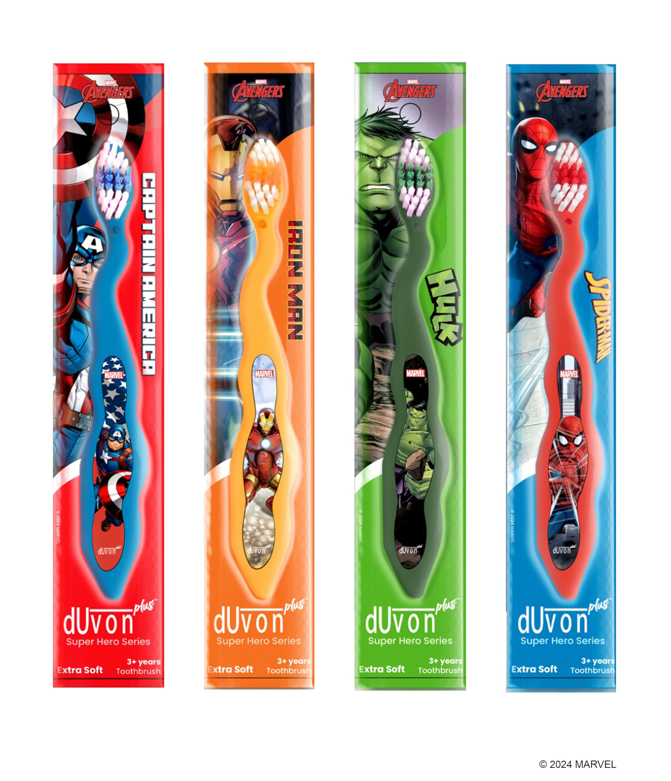 Duvon Plus Marvel Avenger Series toothbrush for kids (Captain America ...