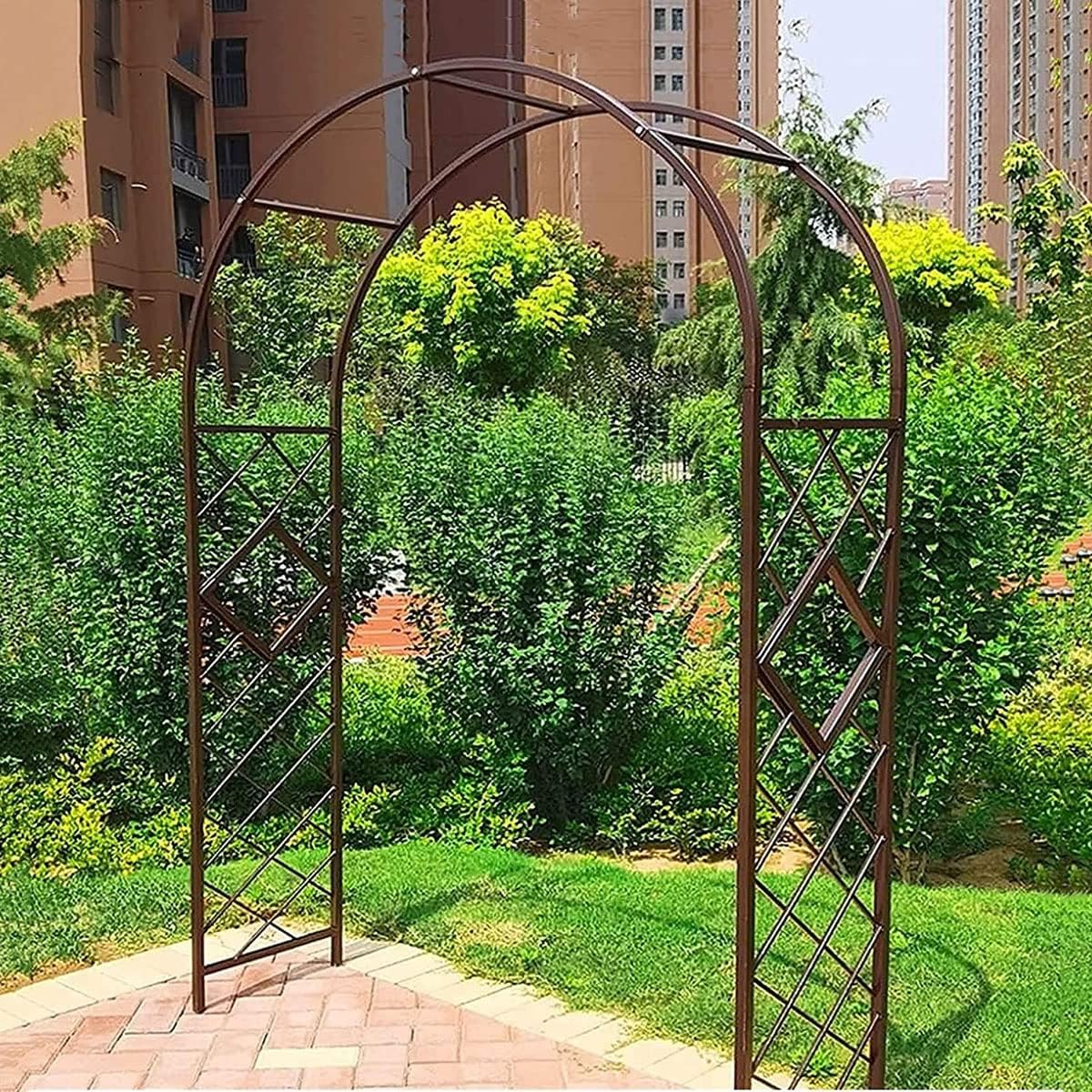 Amazon.com : Heavy Duty Metal Garden Arbor Arches, Climbing Plants ...