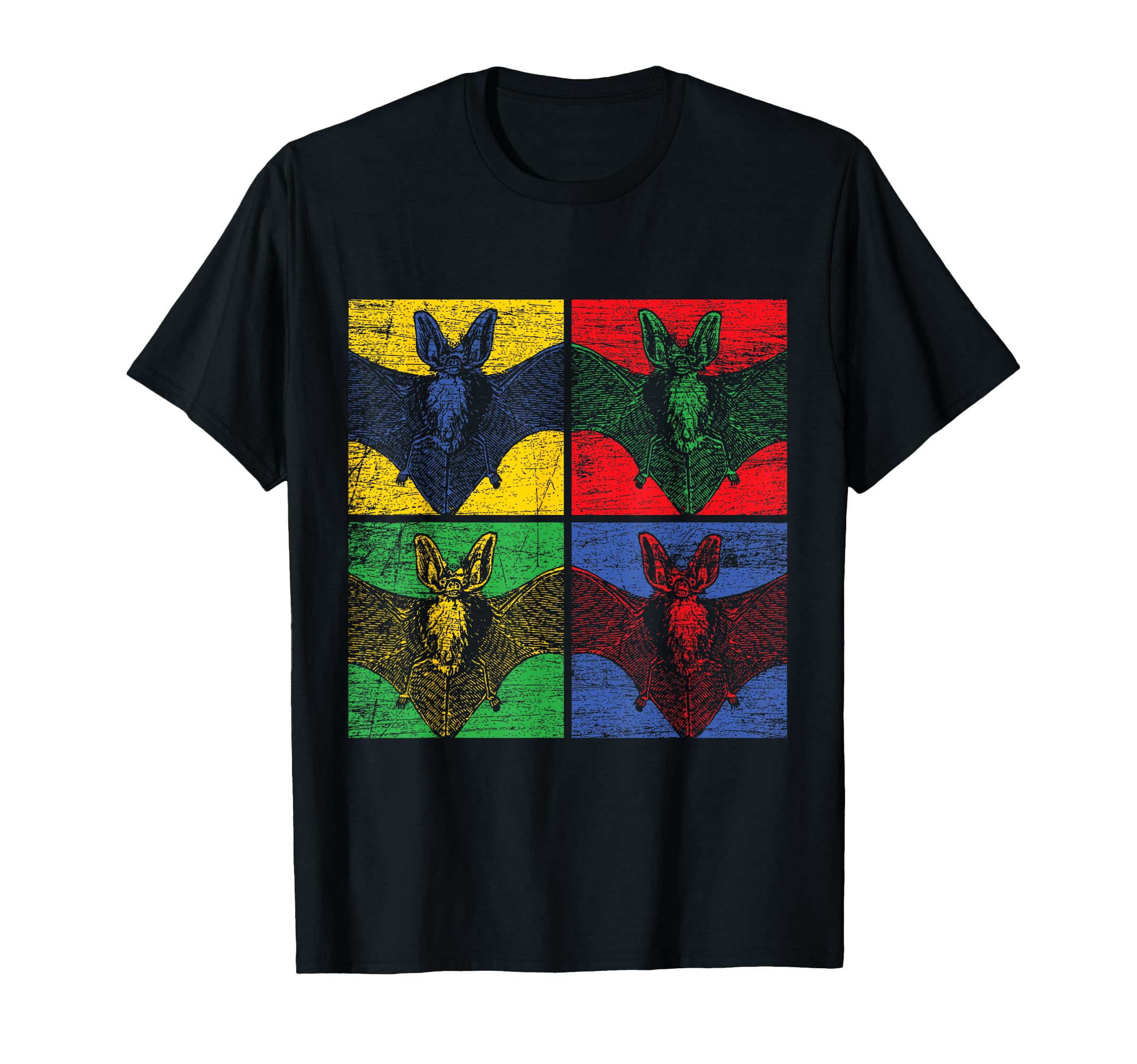 Amazon.com: Vintage Retro Gift Idea Pop-Art Bat T-Shirt : Clothing ...