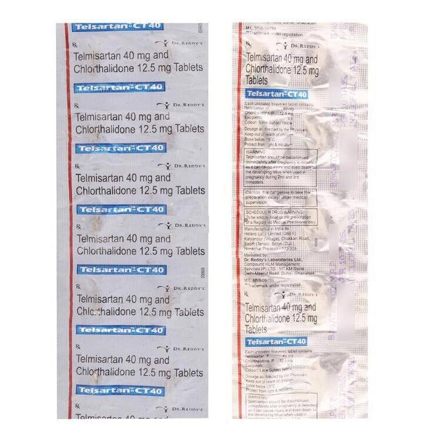 Telsartan-CT 40 - Strip of 10 Tablets : Amazon.in: Health & Personal Care
