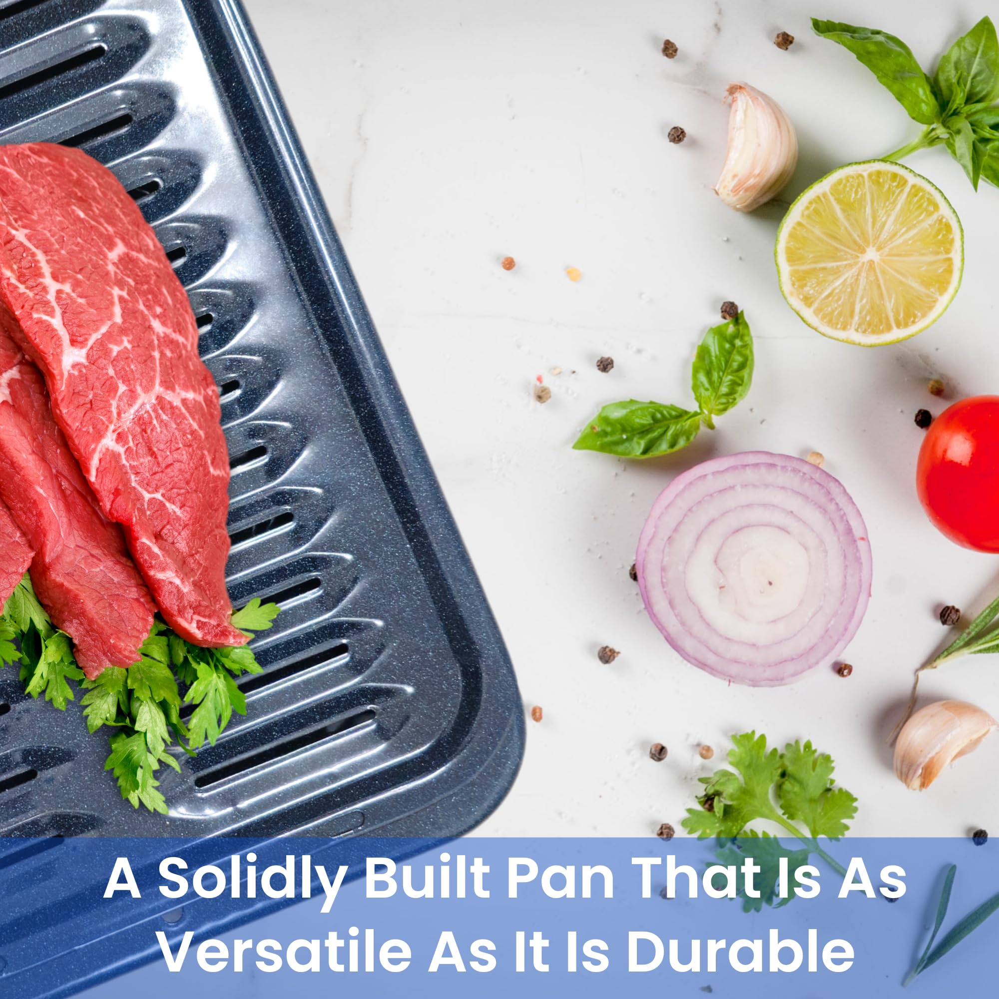 Snapklik.com : Broiler Pan For Oven Nonstick Porcelain Coated - 1675” X ...