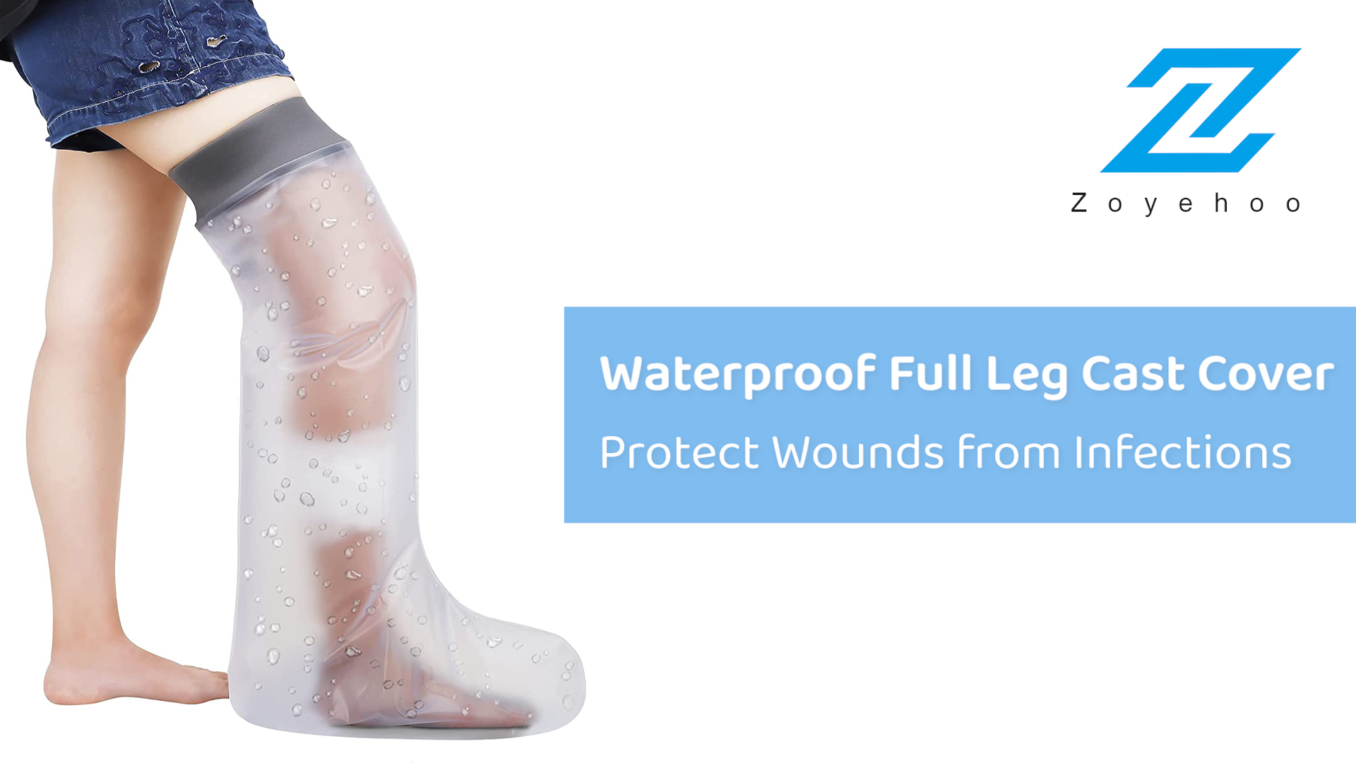Watch Waterproof Full Leg Cast Cover for Shower on Amazon Live