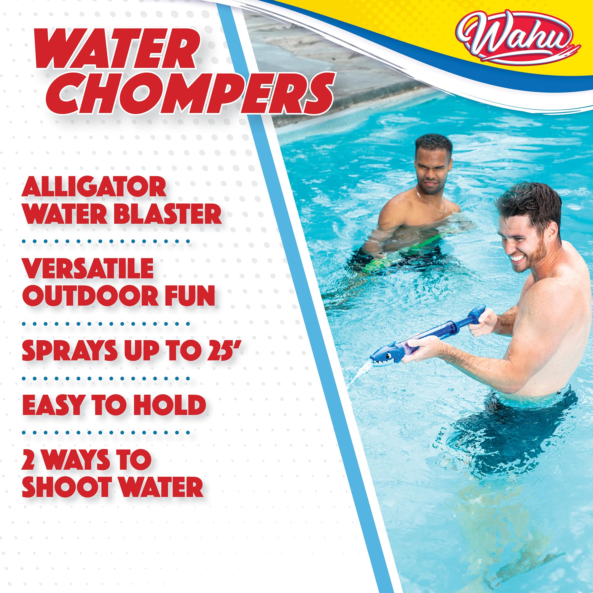 Wahu Water Chompers Alligator Water Blaster Toy for Kids Ages 8+, Kids ...