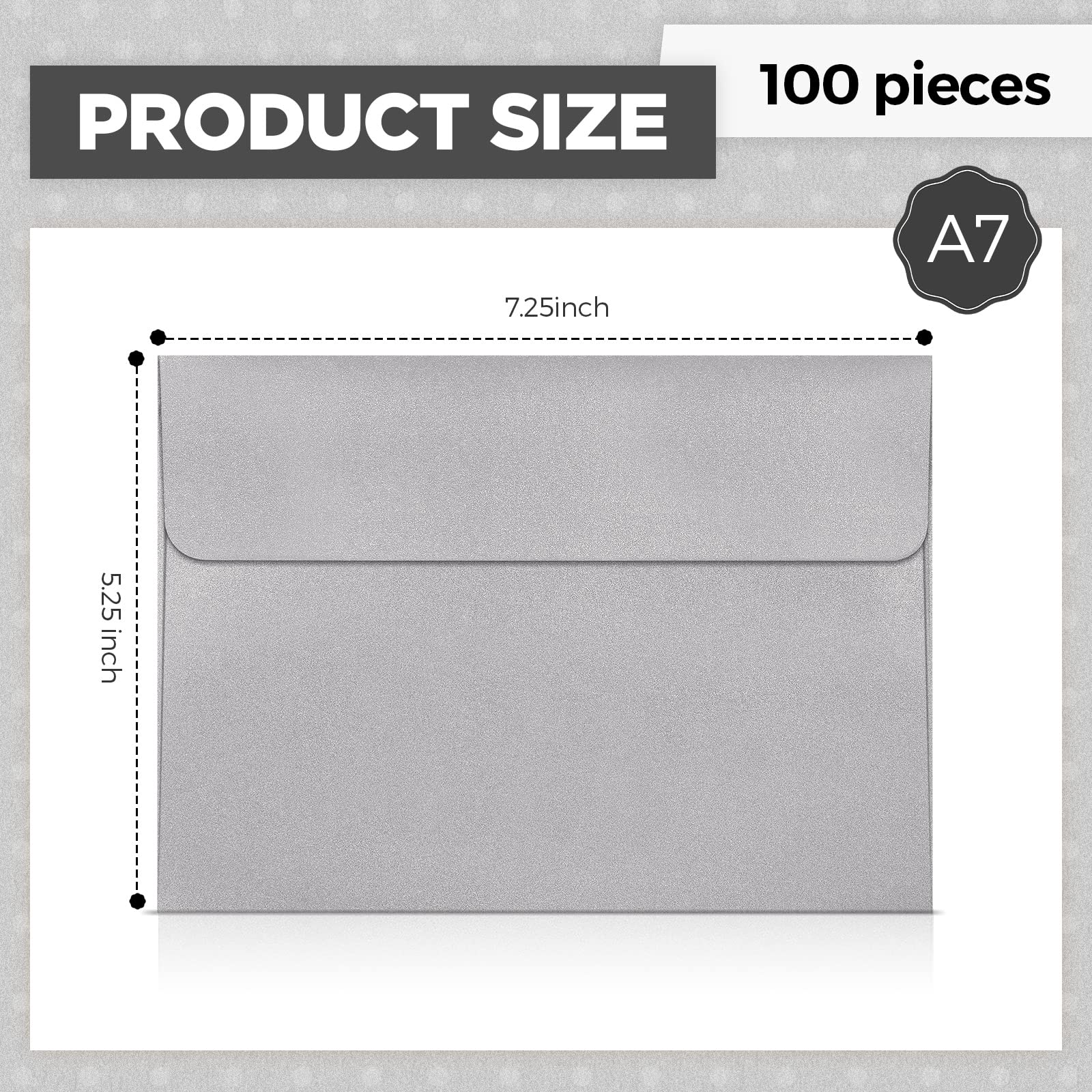 Snapklik.com : TaoBary 100 Pcs 5x7 Metallic Invitation Envelopes For 5 ...