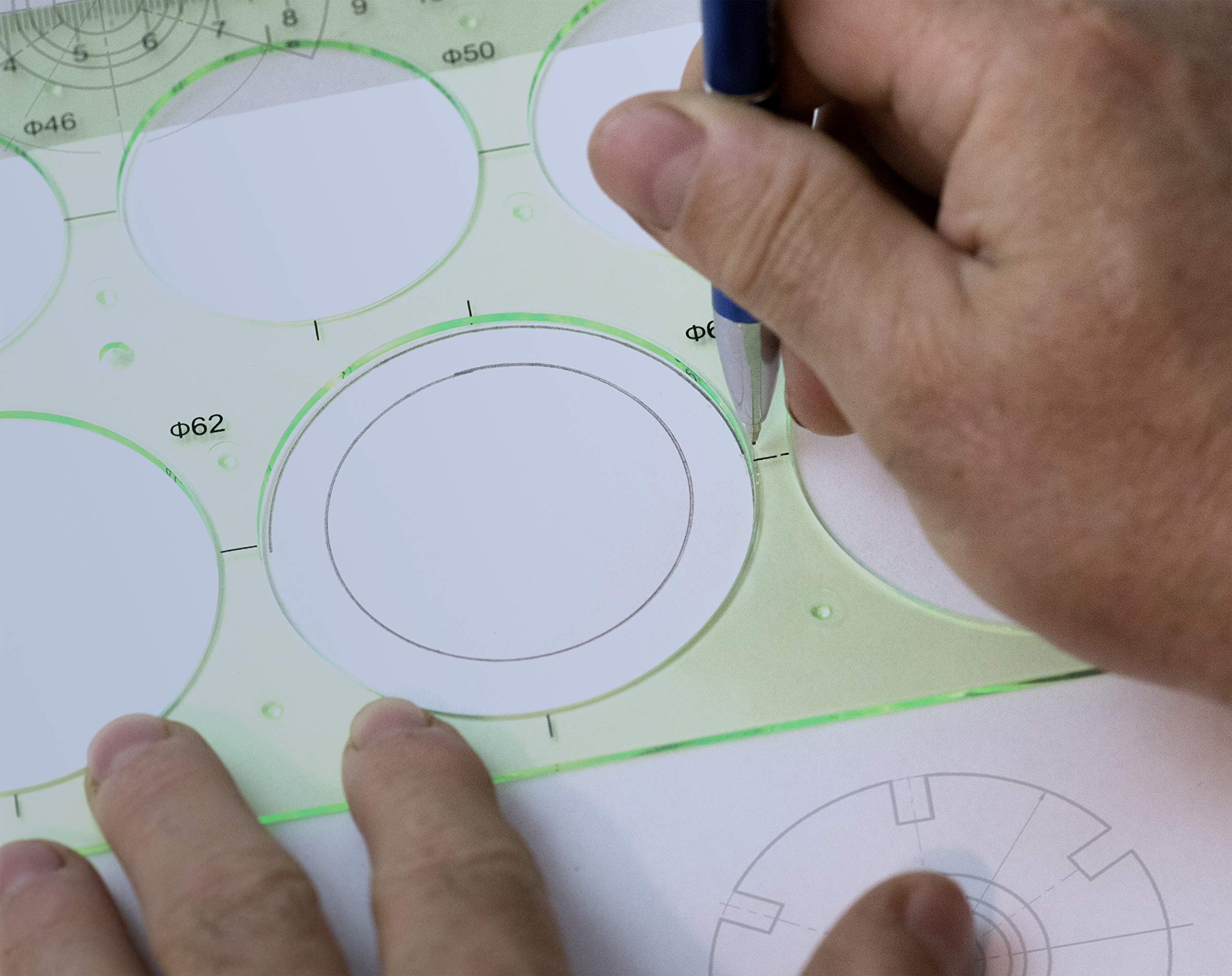 Buy Professional Quality Large Circle Template 5 Pack - Drawing Tools ...