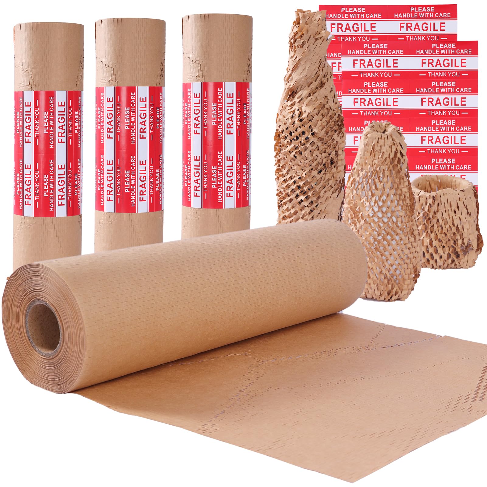 Snapklik.com : CRAFTFORCE Honeycomb Packing Paper 12" X 860, Brown ...