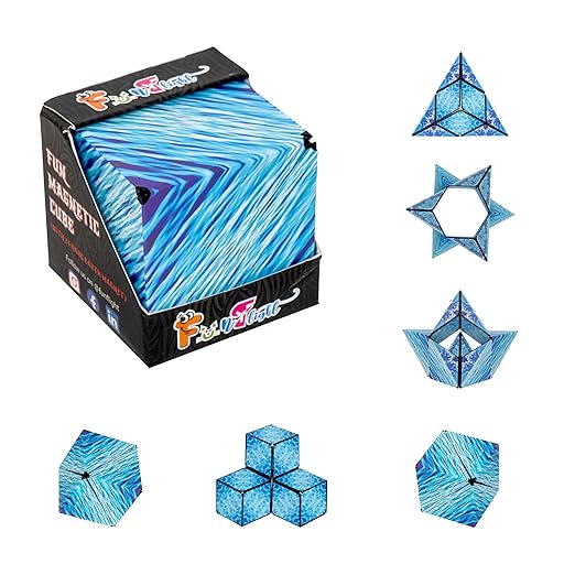 FUNVERSE® Magic Cube 3D Shape Shifting Puzzle Box - Magnetic Cube ...