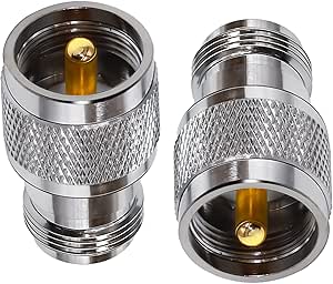 Amazon.com: UHF to N Coax Connector TUOLNK N-Type Female Jack to PL259 UHF Male Plug RF Coaxial ...