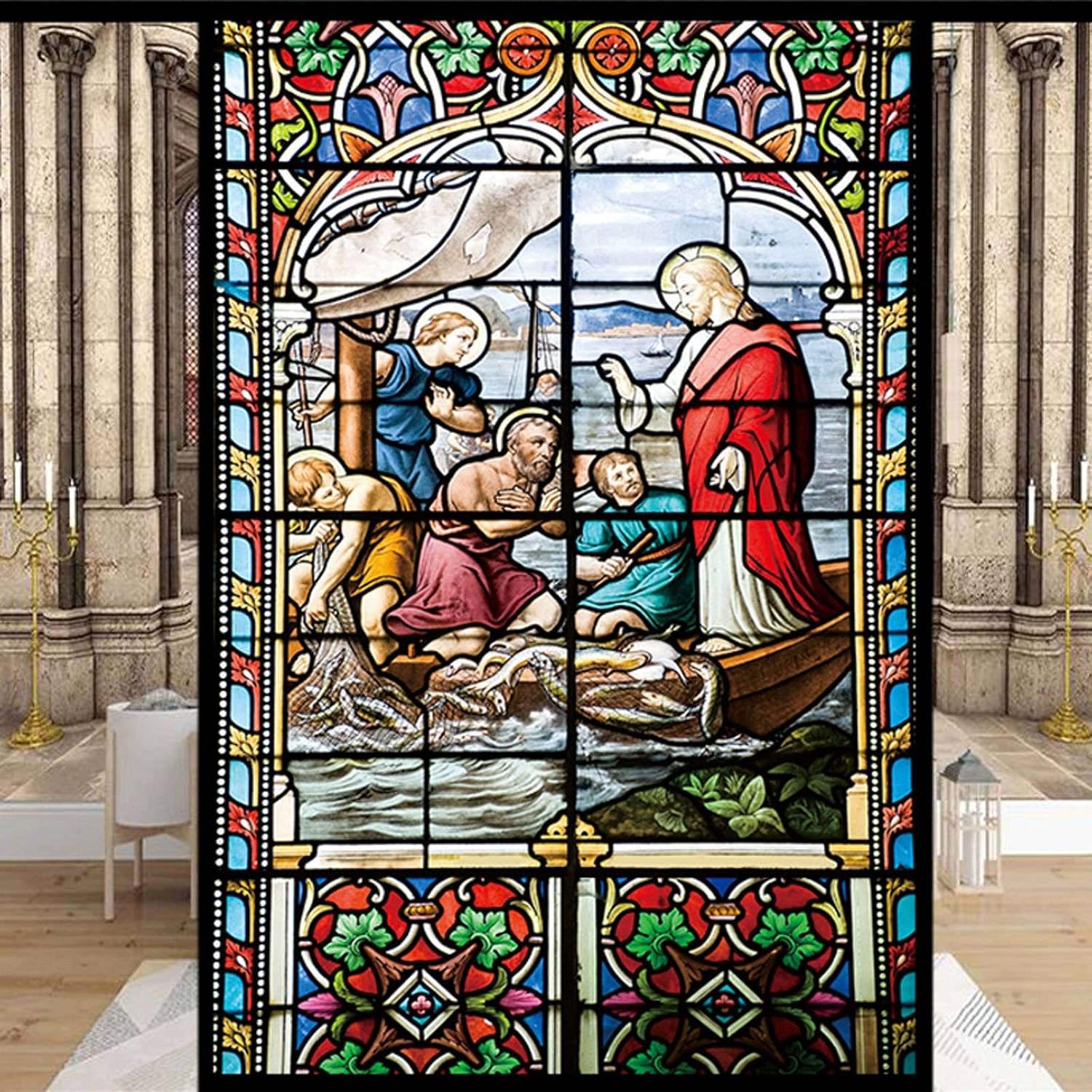 Amazon.com: Translucent Window Film, Static Cling Frosted Window ...