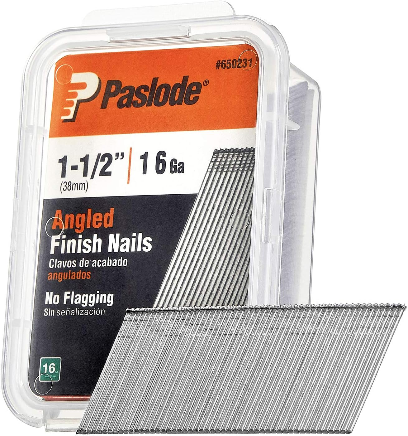 Paslode, Finishing Nail, 650232, 20 Degree Angled Galvanized, 16 Gauge ...