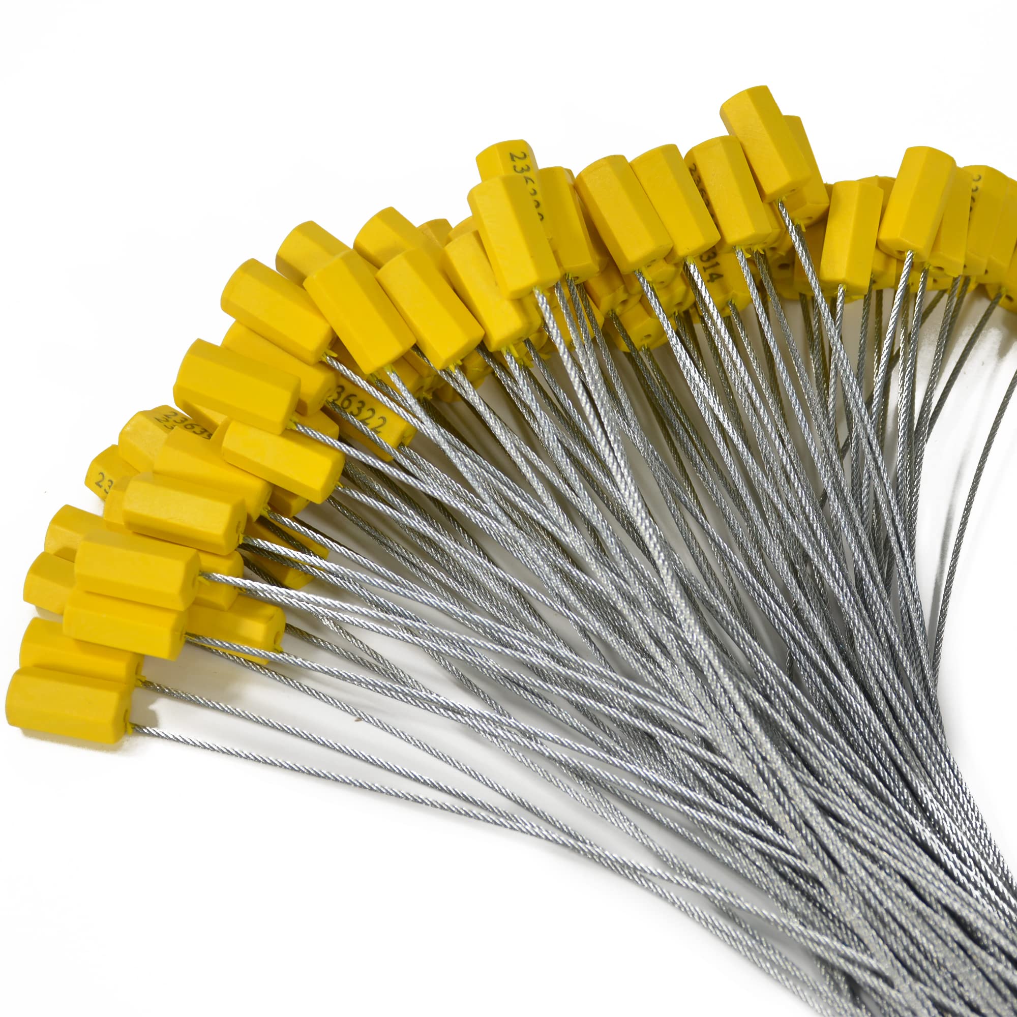 Lzbignun 50pcs Pull-Tite Steel Wire Cable Seals Anti-Tamper Security ...