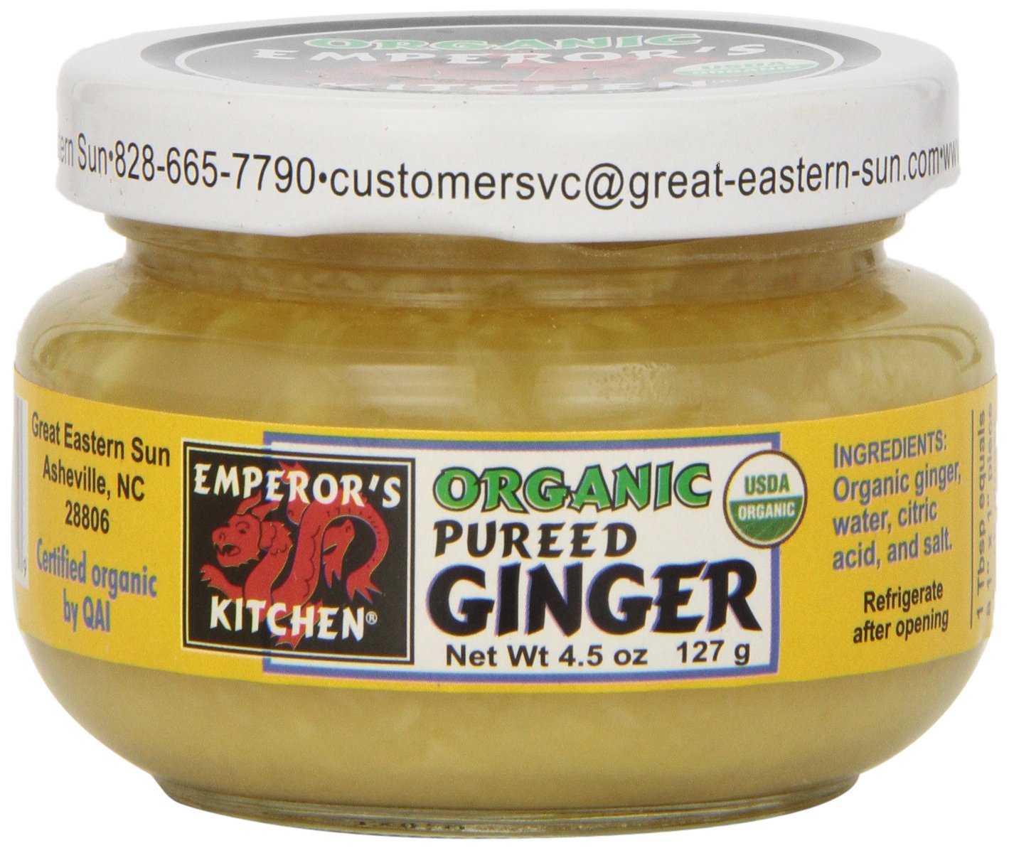 Amazon.com : Emperors Kitchen Pureed Ginger, 4.5-Ounce (Pack of 6 ...