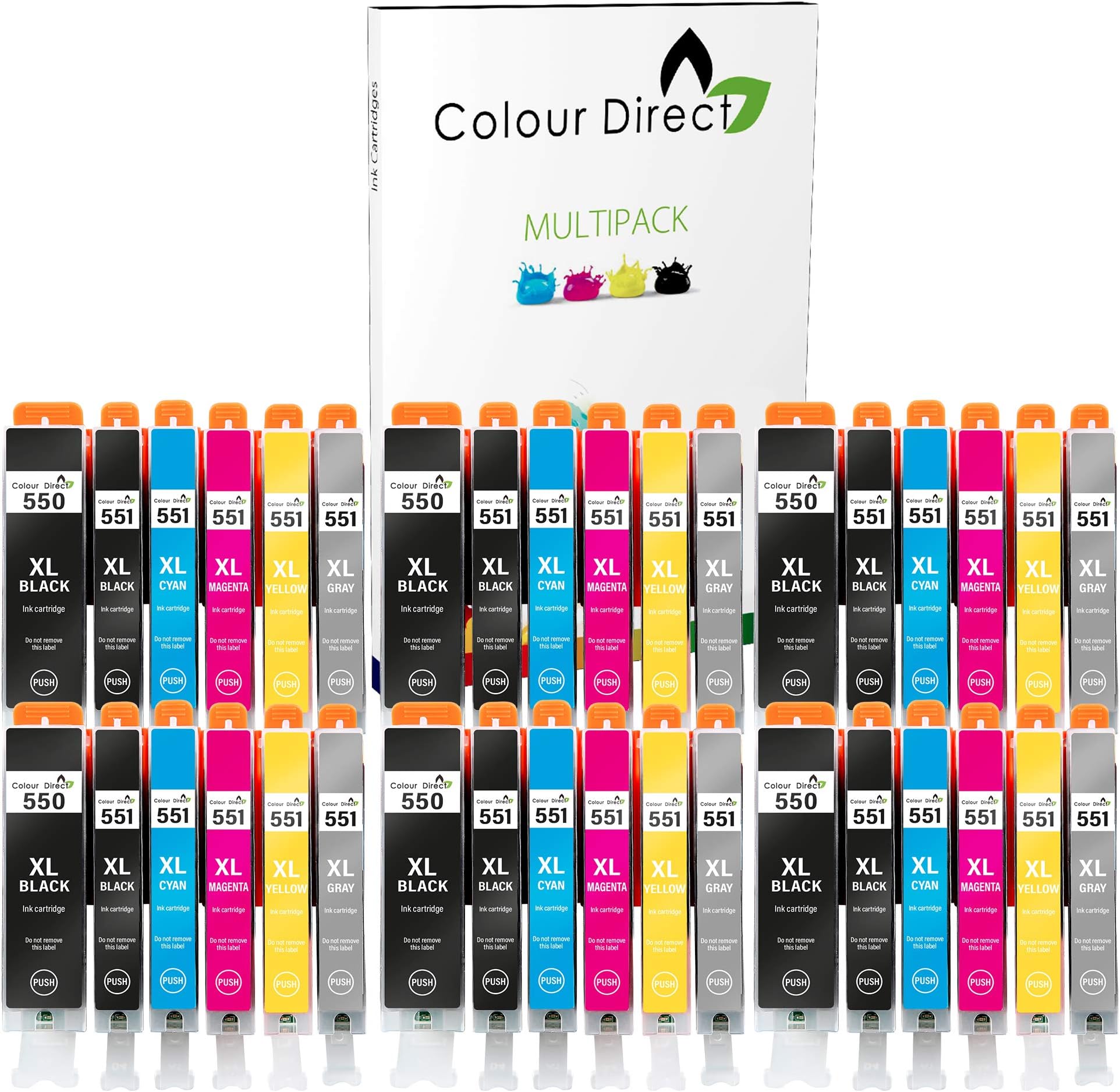 Colour Direct 550 551 Compatible Ink Cartridges for Canon Pixma iP8750 ...