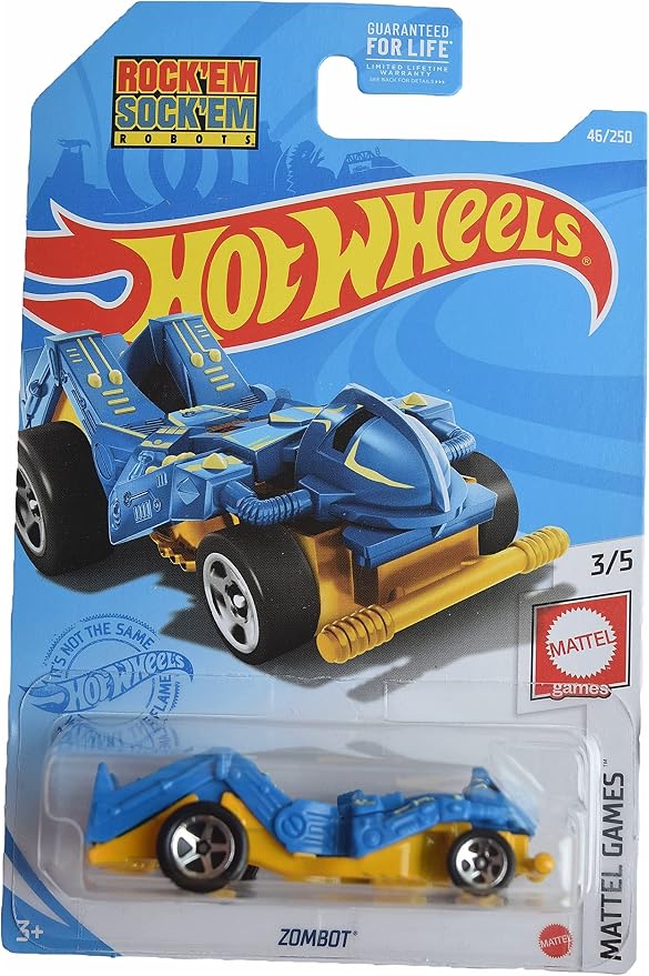 Amazon.com: Hot Wheels Zombot - Blue - 46/250 Games 3/5 : Toys & Games