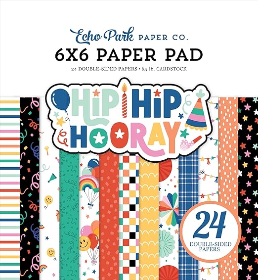 Amazon.com: Hip Hip Hooray 6x6 Paper Pad