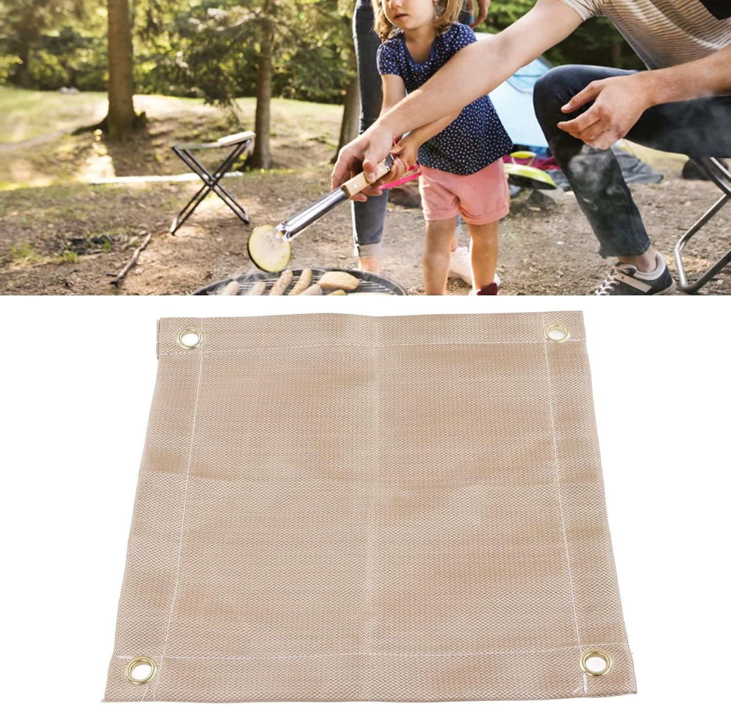 Amazon.com: Fire Pit Mat,Fireproof Mat, Picnic Barbecue Heat Resistant ...