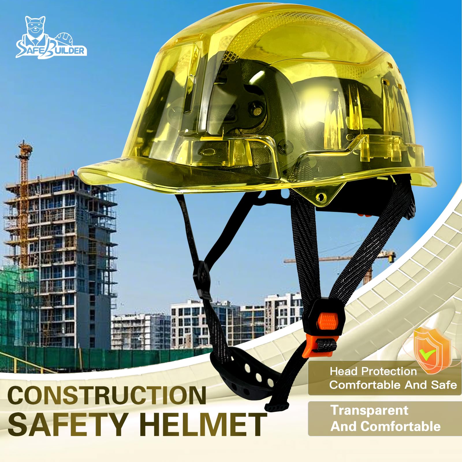 Snapklik.com : SAFEBUILDER Construction Safety Hard Hats Full ...