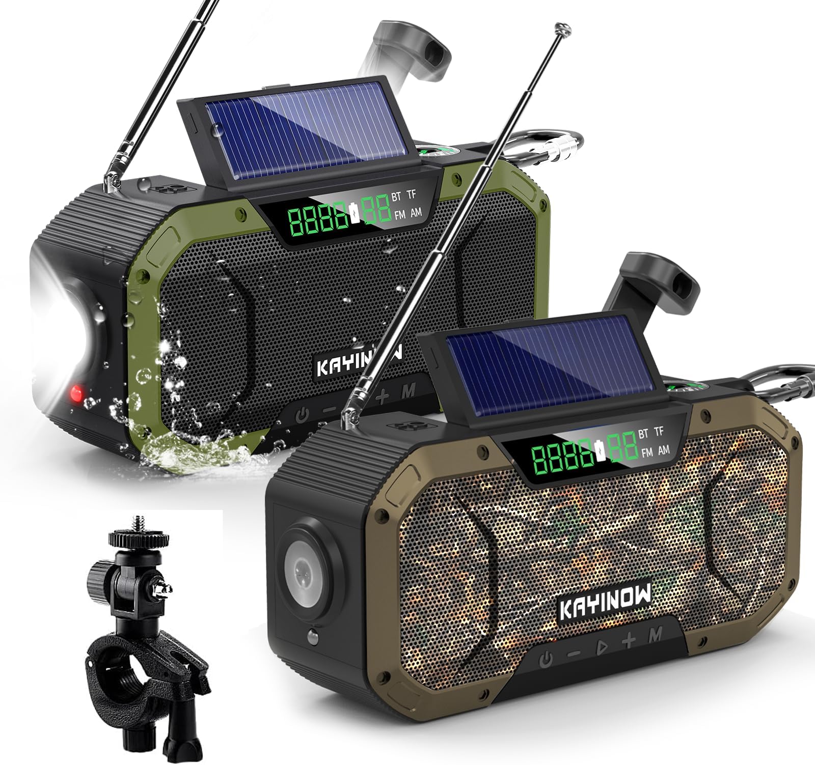 Amazon.com: [Bluetooth] Emergency Radio Waterproof Speaker,Portable AM ...