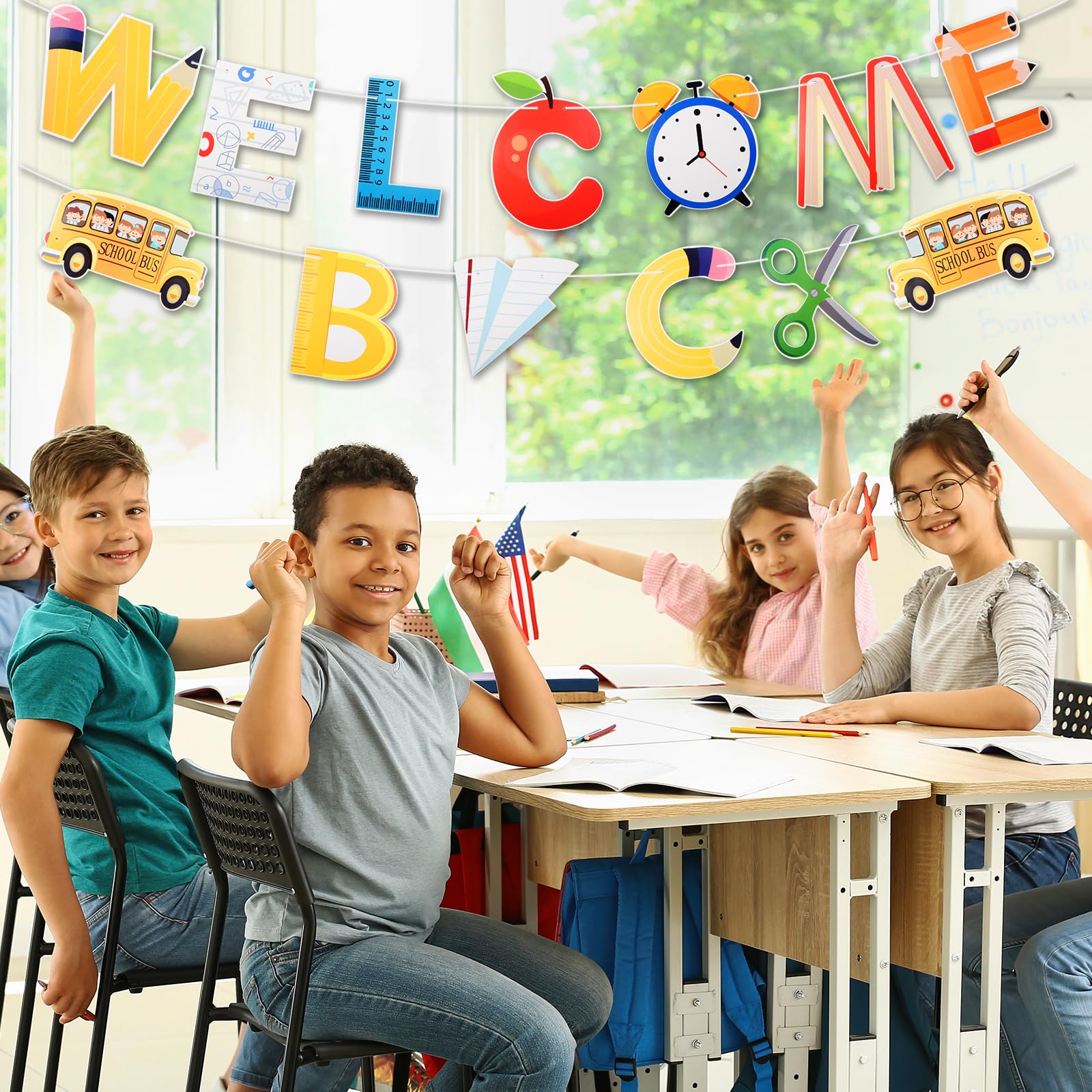 Snapklik.com : Welcome Back To School Banner Decorations First Day Of ...