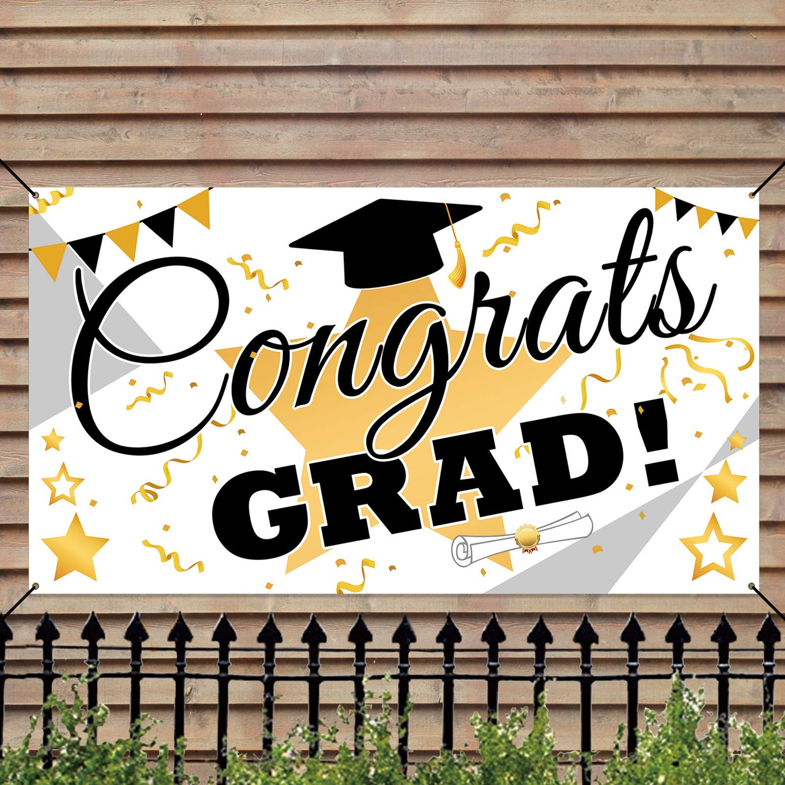 Buy Ivenf Graduation Decorations 2021 Party Backdrop Banner, Extra ...