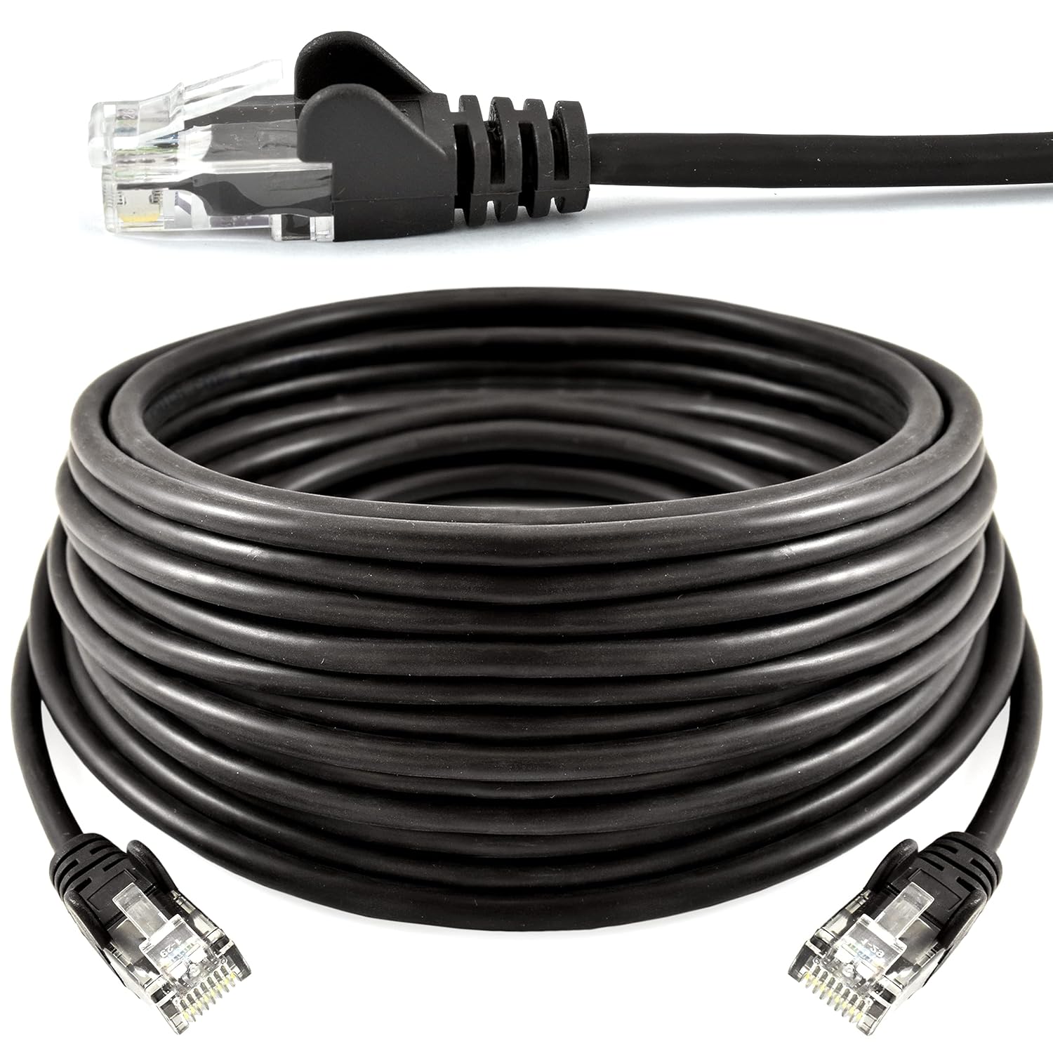 5M Long Ethernet Cable CAT5e RJ45 Network/Lan/Internet Black Lead Wire ...