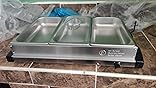 Amazon.com: Oster Buffet Server Warming Tray | Triple Tray, 2.5 Quart ...