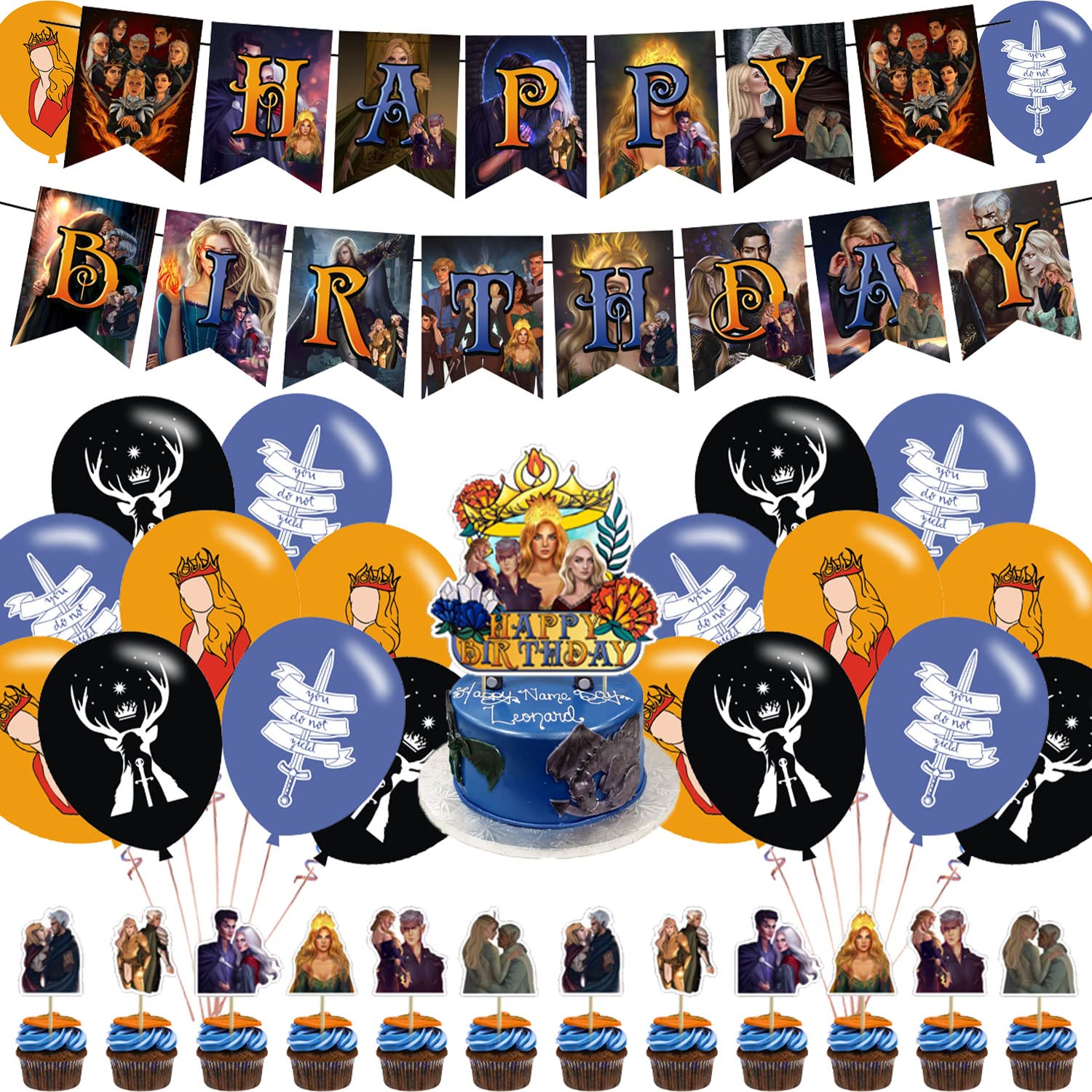 Throne of glass Party Decorations,Throne of glass Birthday Party ...